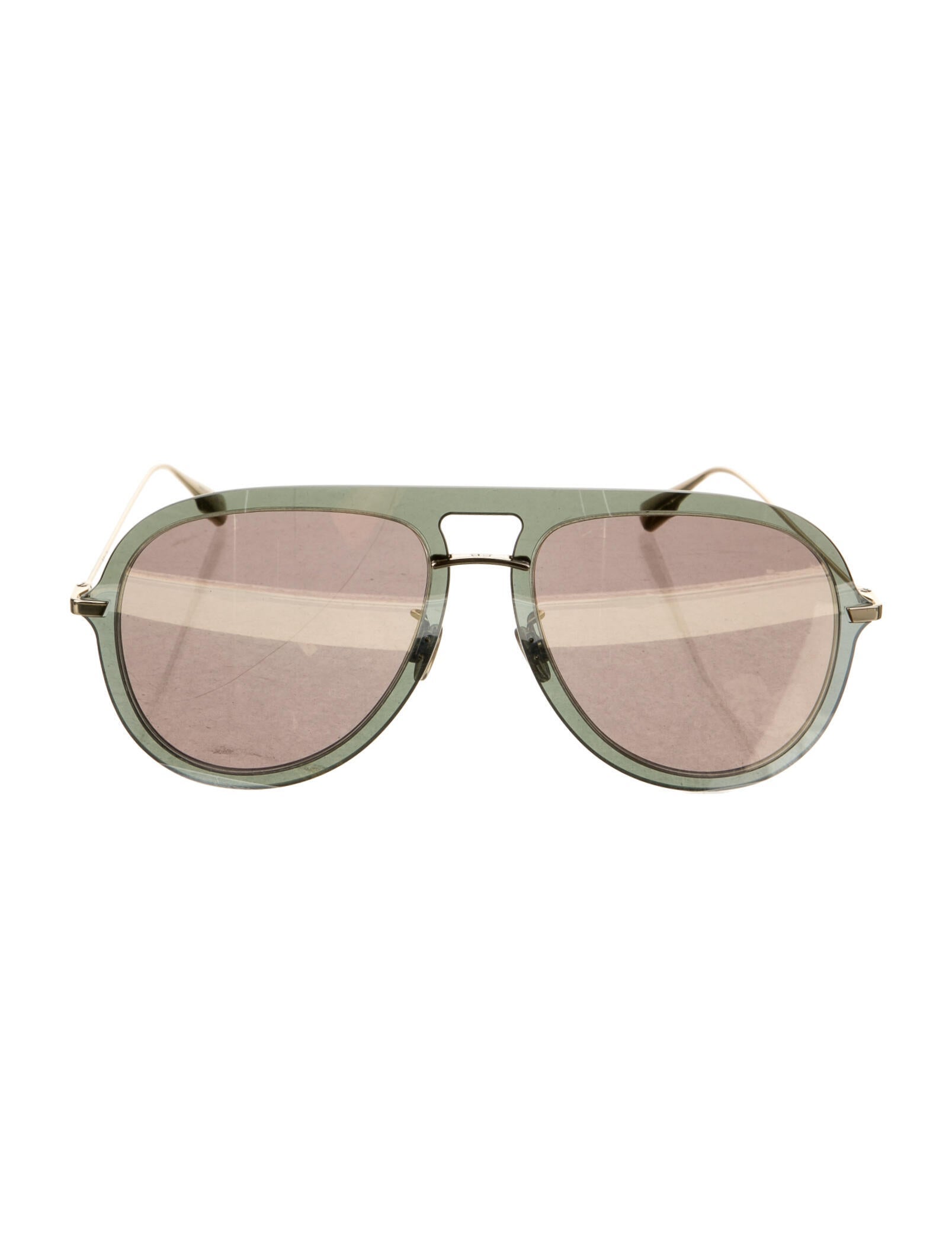Christian Dior Aviator Mirrored Sunglasses - Grey Sunglasses ...