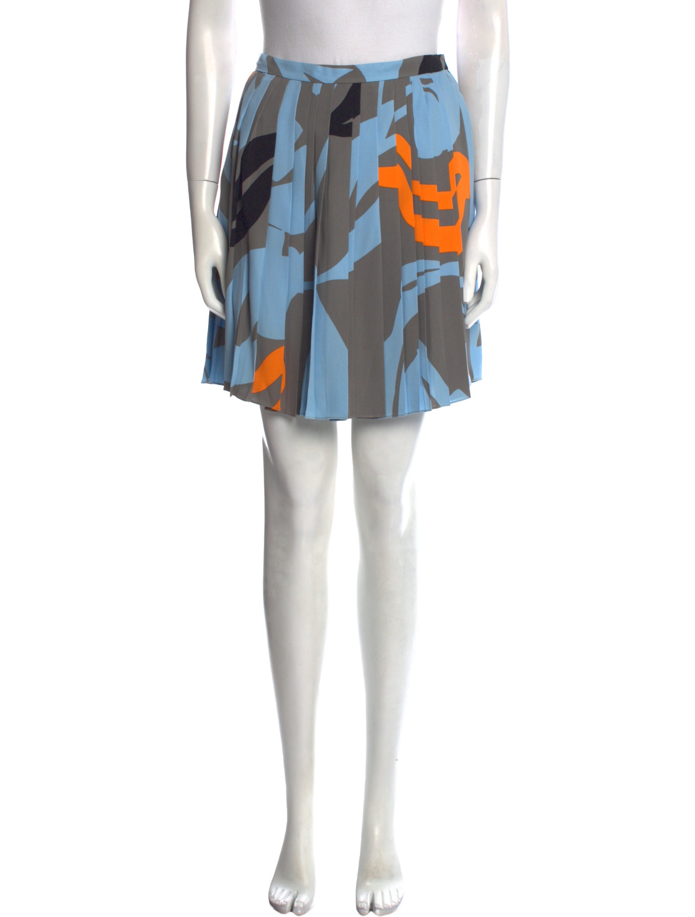 Christian Dior Silk Mini Skirt - Blue Skirts, Clothing - CHR313279 | The RealReal