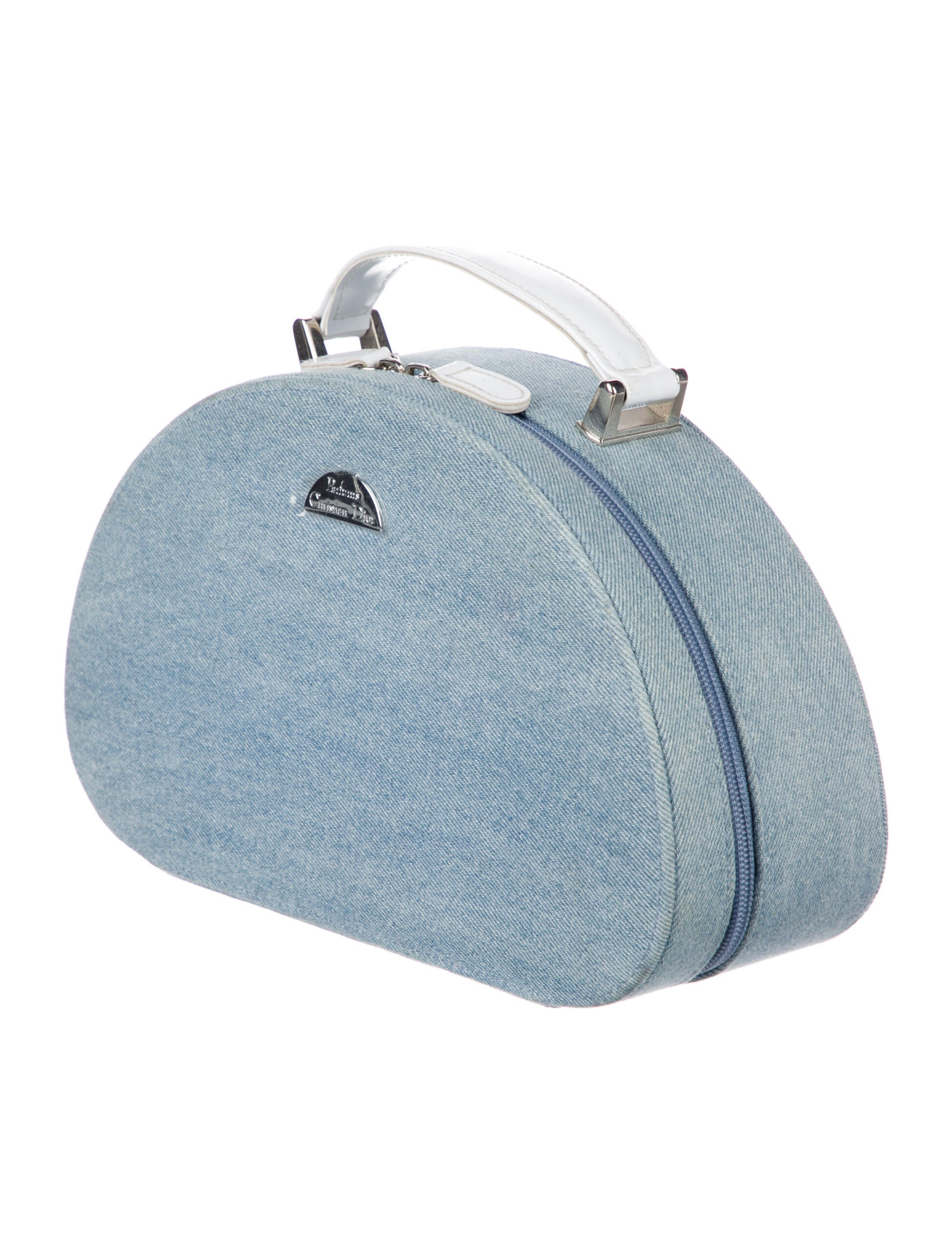 Christian Dior Denim Half Moon Cosmetic Bag - Cosmetic Bags ...