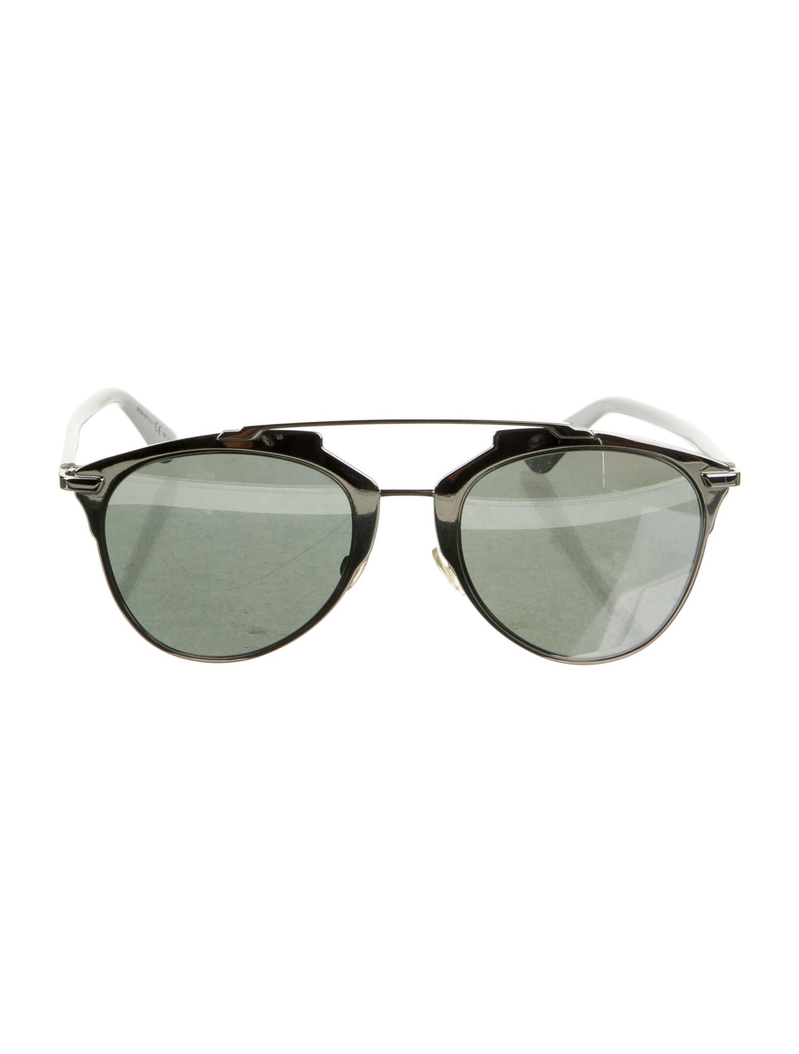Christian Dior Aviator Mirrored Sunglasses Silver Sunglasses Accessories Chr315754 The