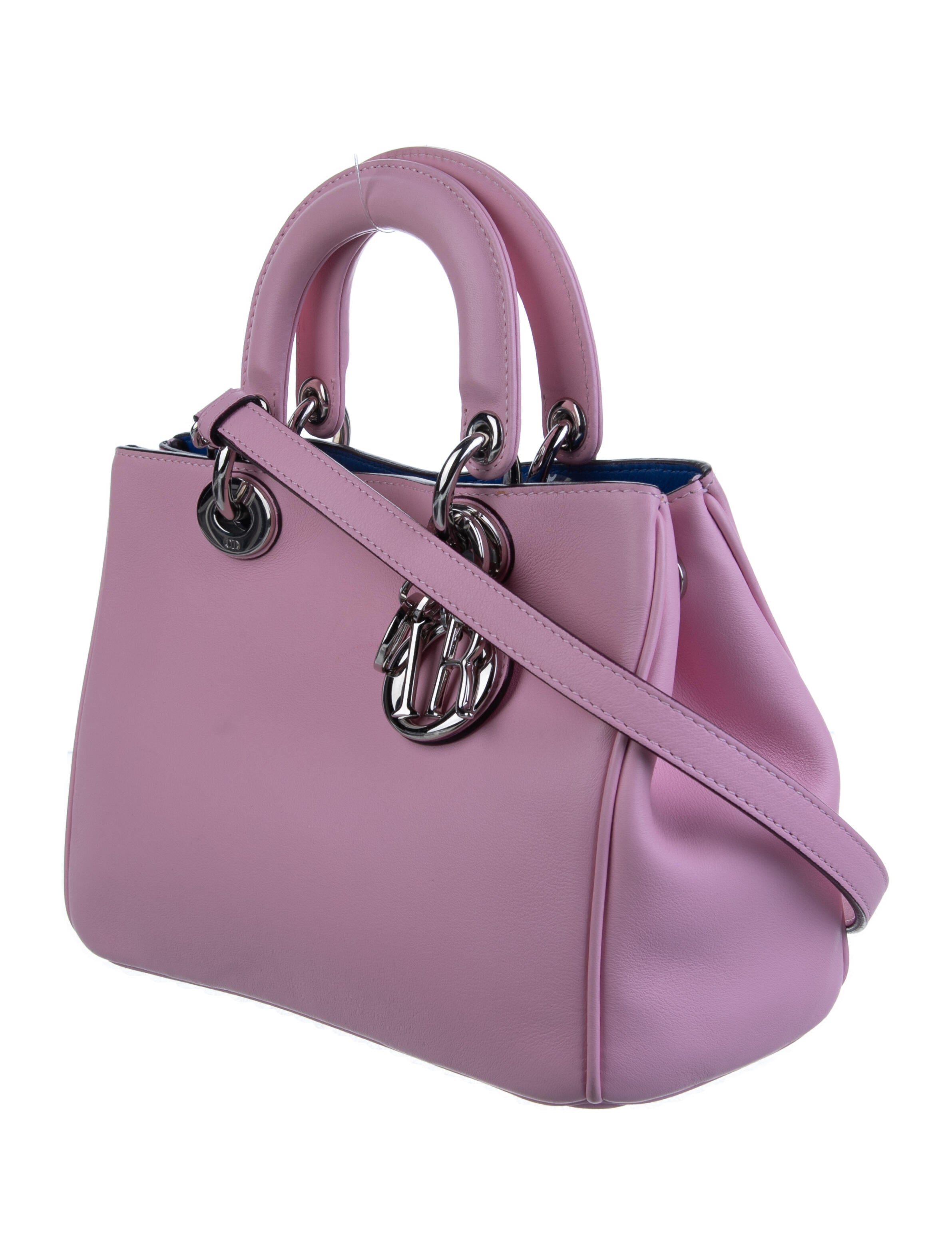 Christian Dior Mini Diorissimo Tote - Pink Handle Bags, Handbags ...