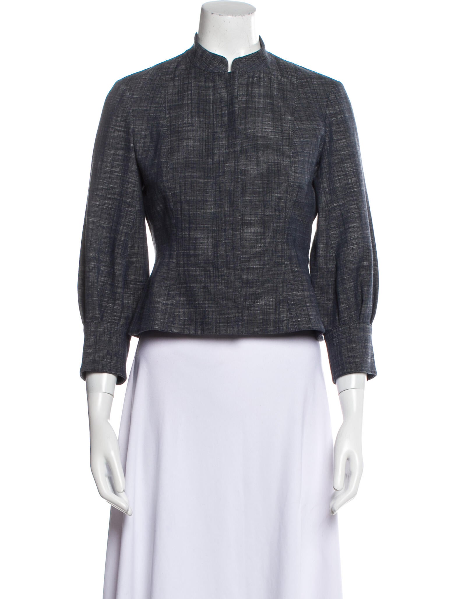 Christian Dior Tweed Pattern Evening Jacket - Blue Jackets, Clothing ...