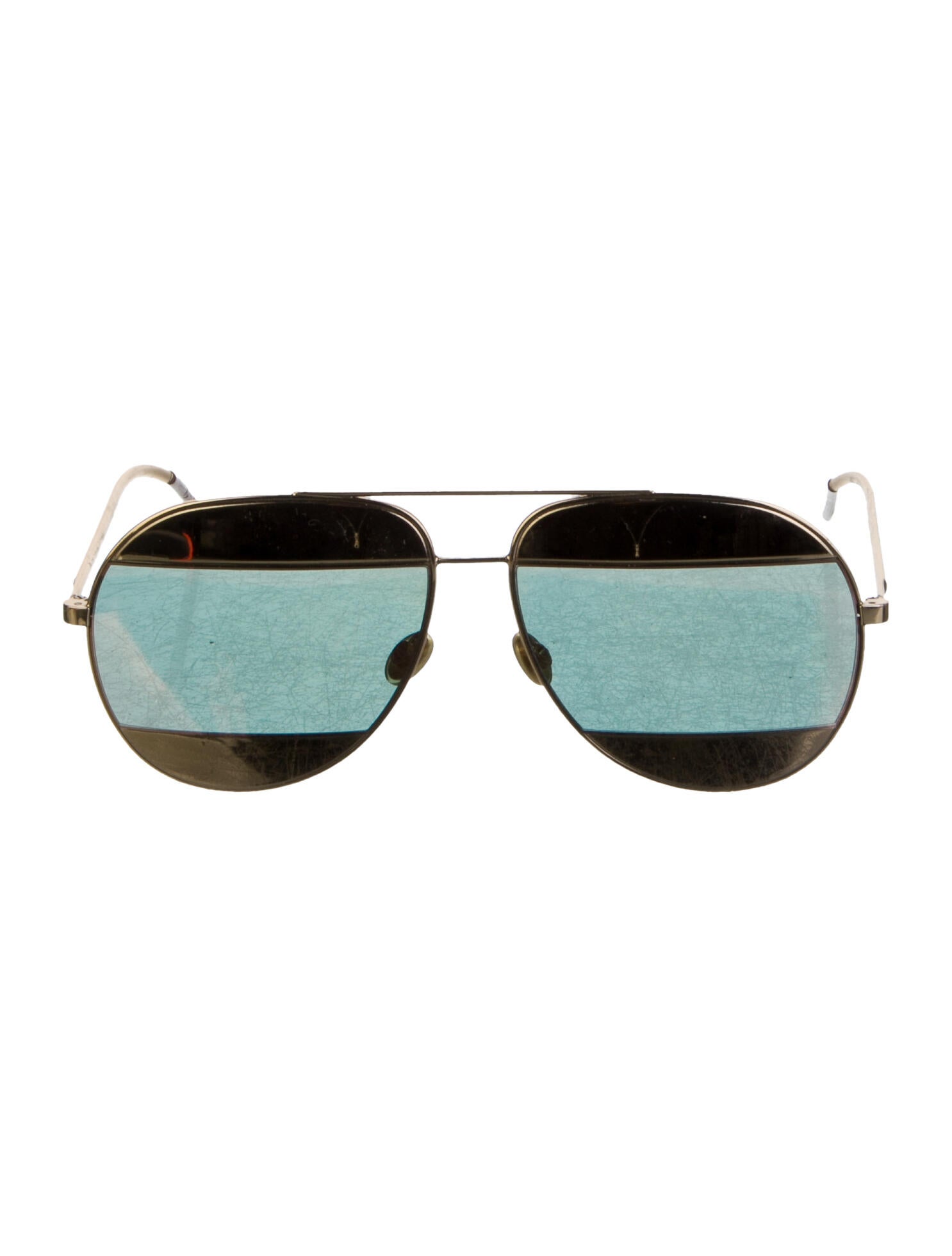 Christian Dior Aviator Mirrored Sunglasses Gold Sunglasses Accessories Chr318730 The Realreal