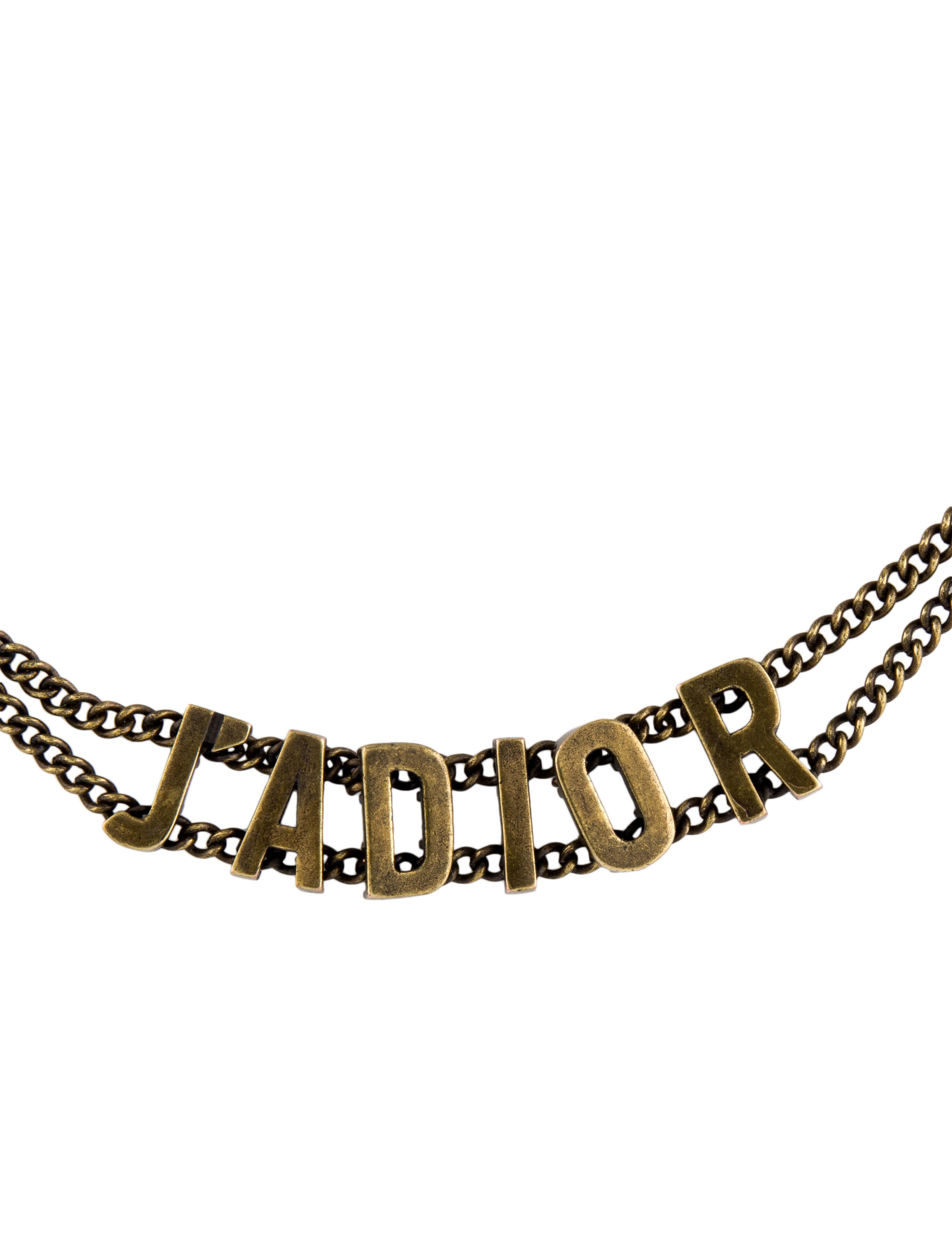 Christian Dior J'Adior Choker Necklace - Brass Choker, Necklaces ...
