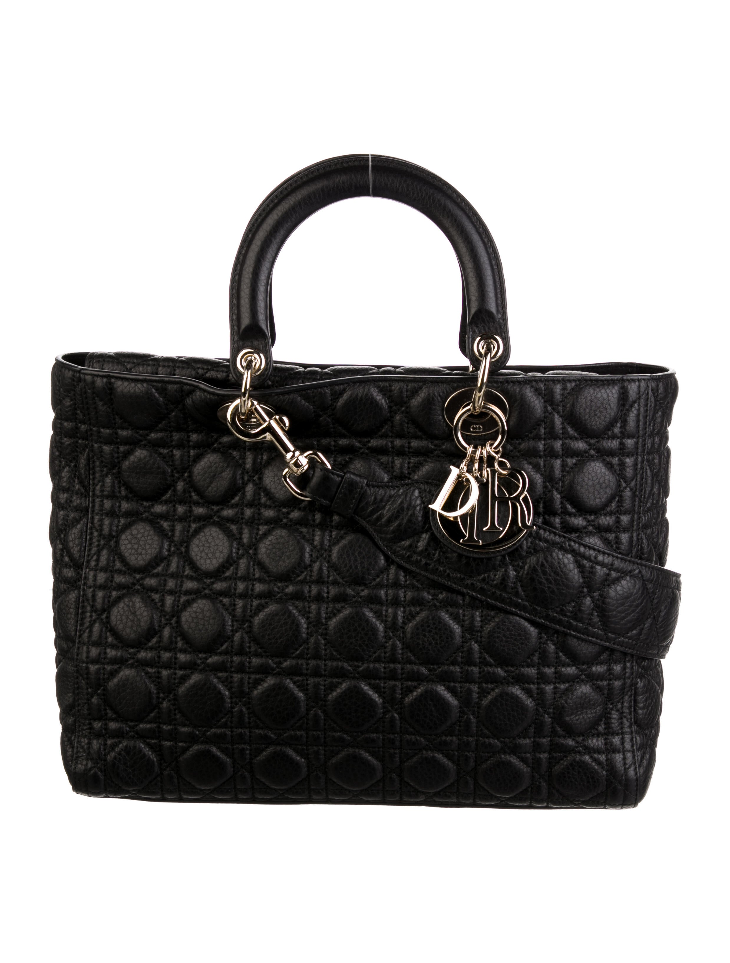 Christian Dior Large Cannage Lady Dior Bag - Brown Totes, Handbags ...