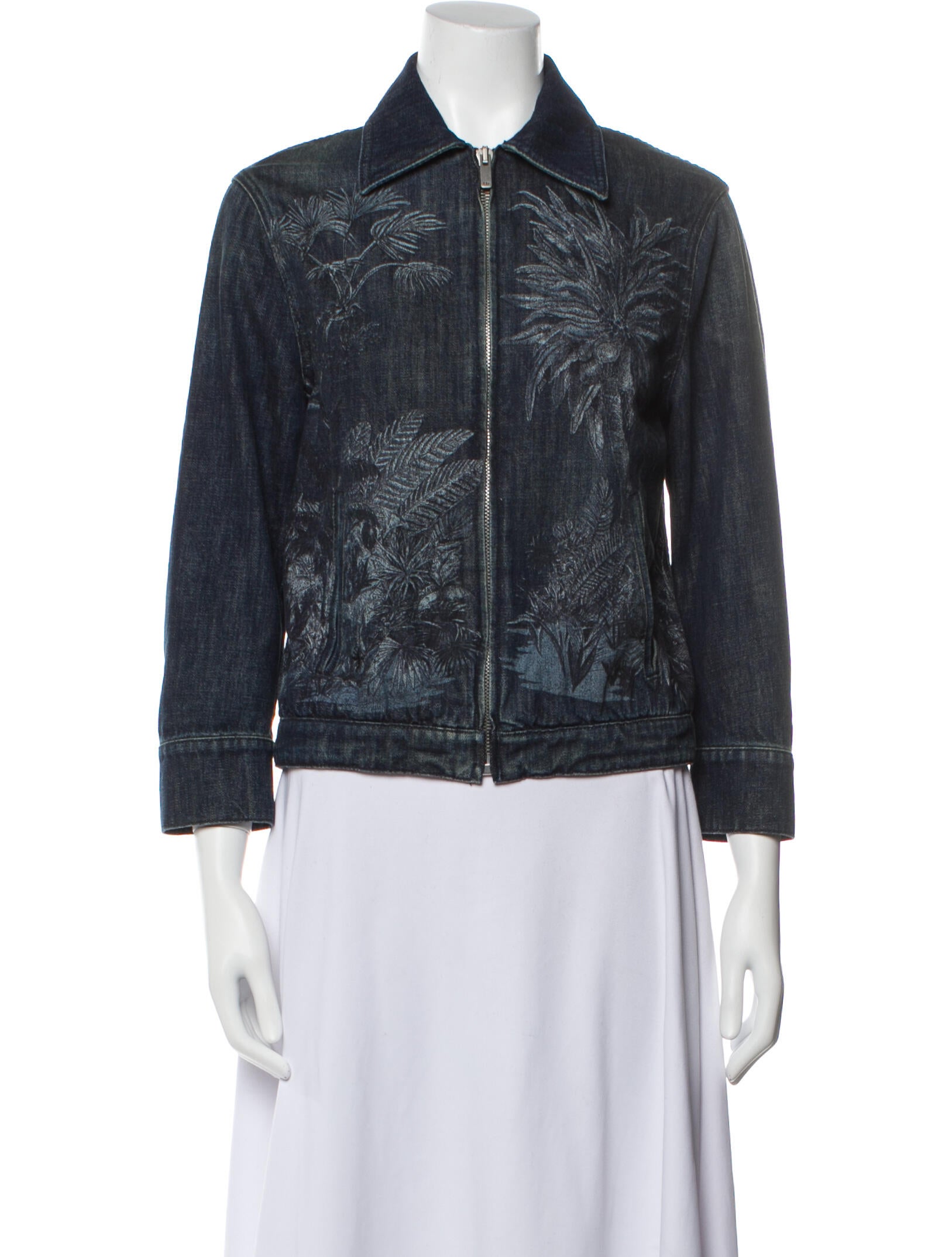 Christian Dior 2019 Printed Denim Jacket - Blue Jackets, Clothing ...