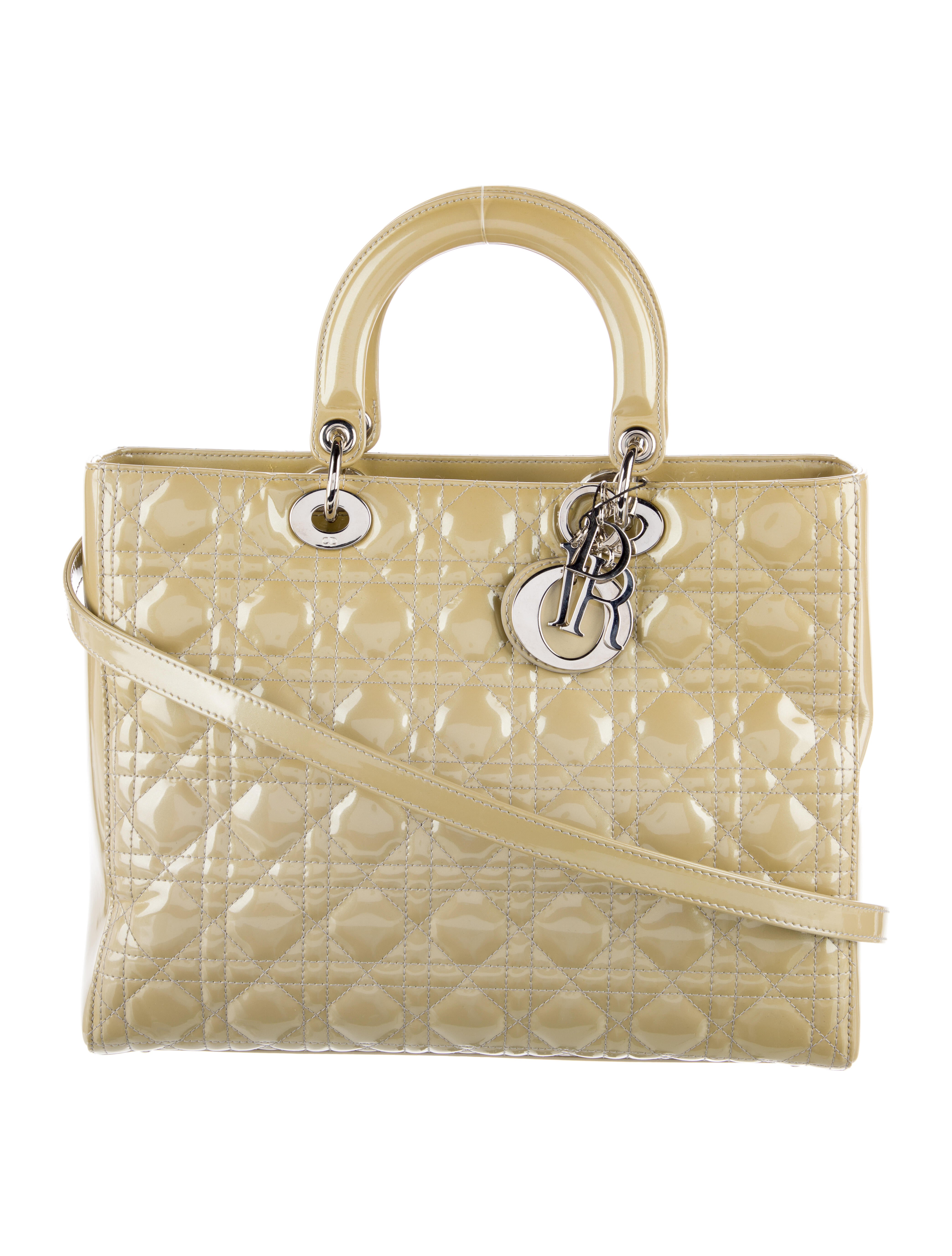 Christian Dior Medium Laser Cut Lady Dior Bag - Neutrals Handle Bags ...