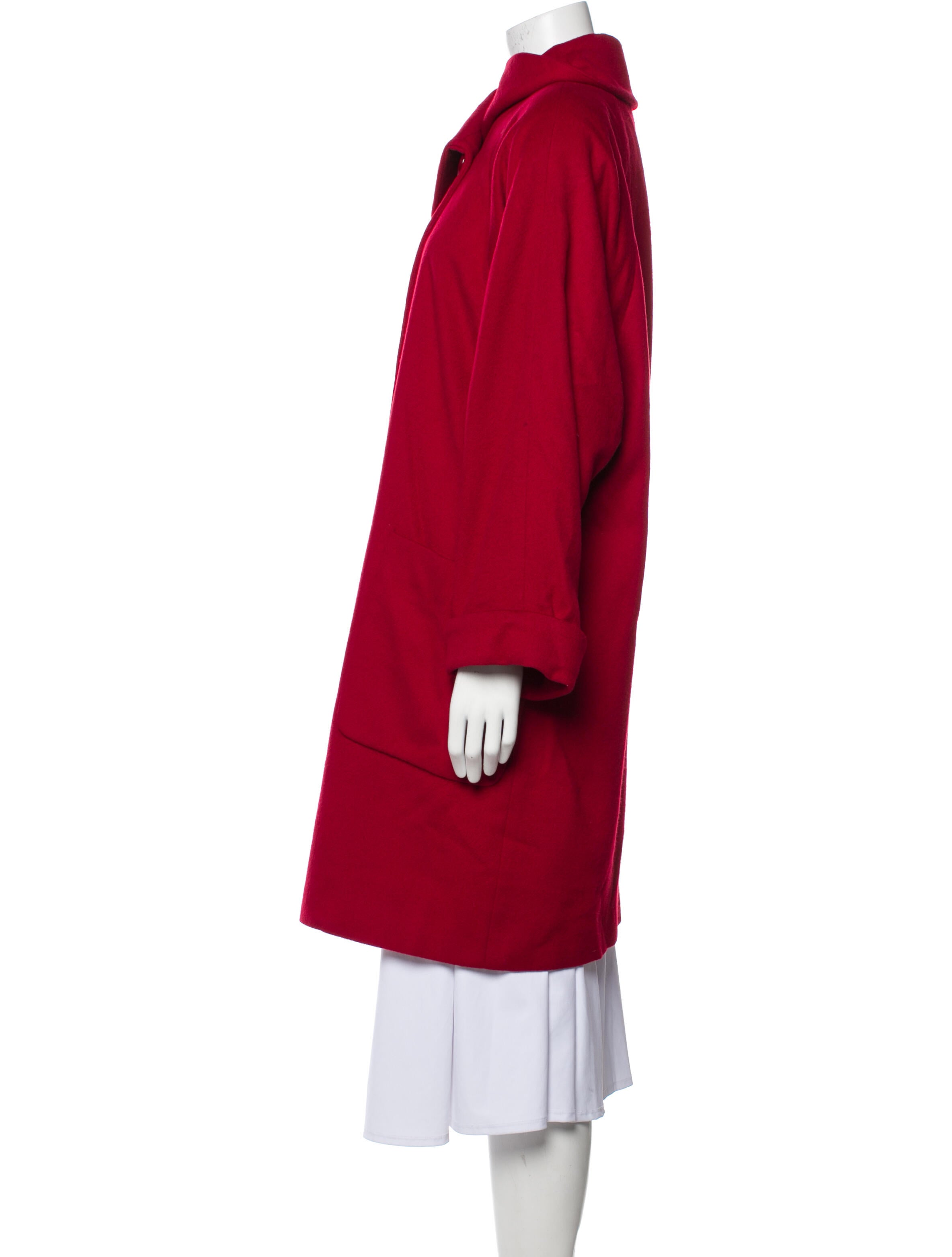 Christian Dior Vintage Lambswool Coat - Red Coats, Clothing - CHR327962 ...