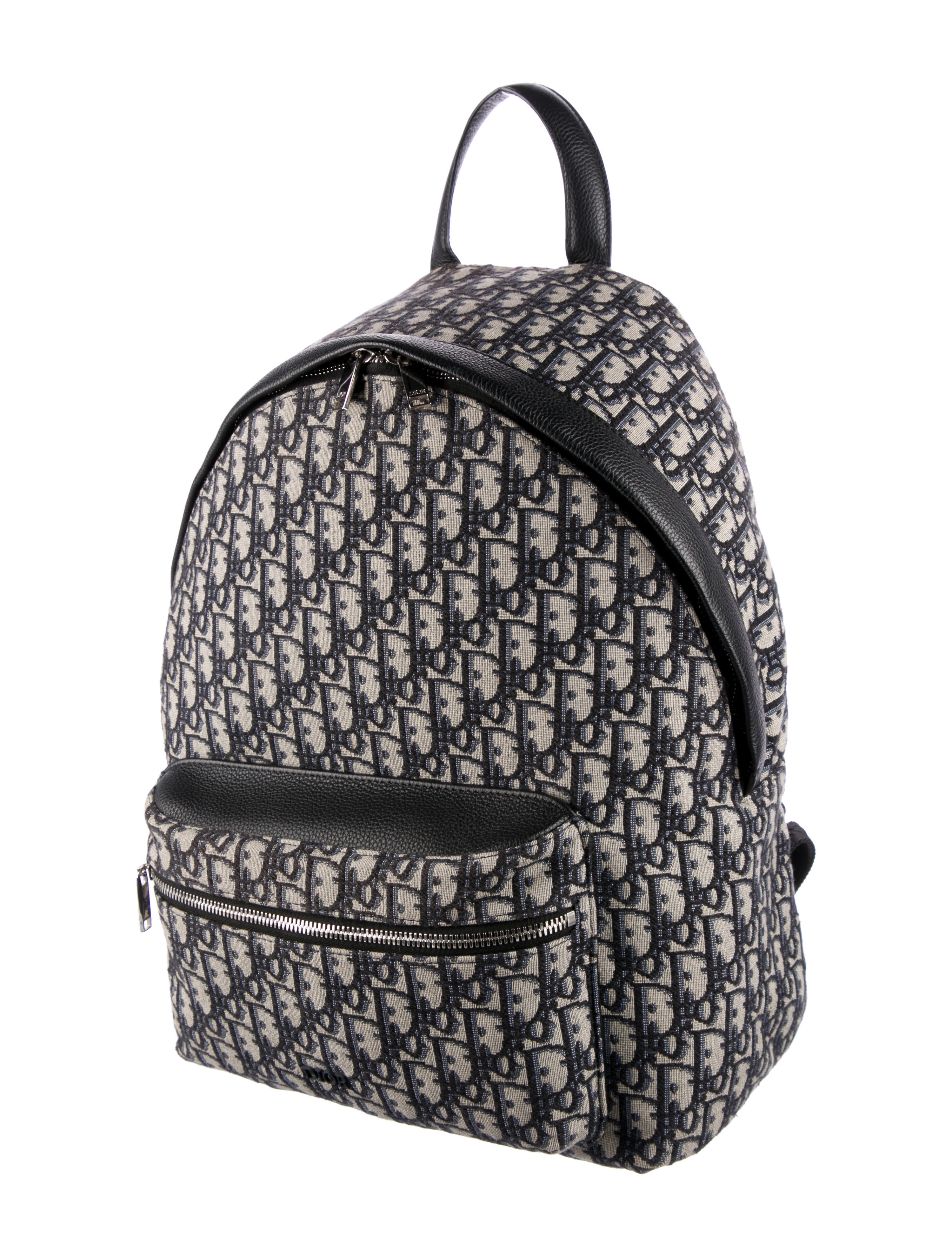 Christian Dior Rider Oblique Jacquard Backpack - Neutrals Backpacks ...