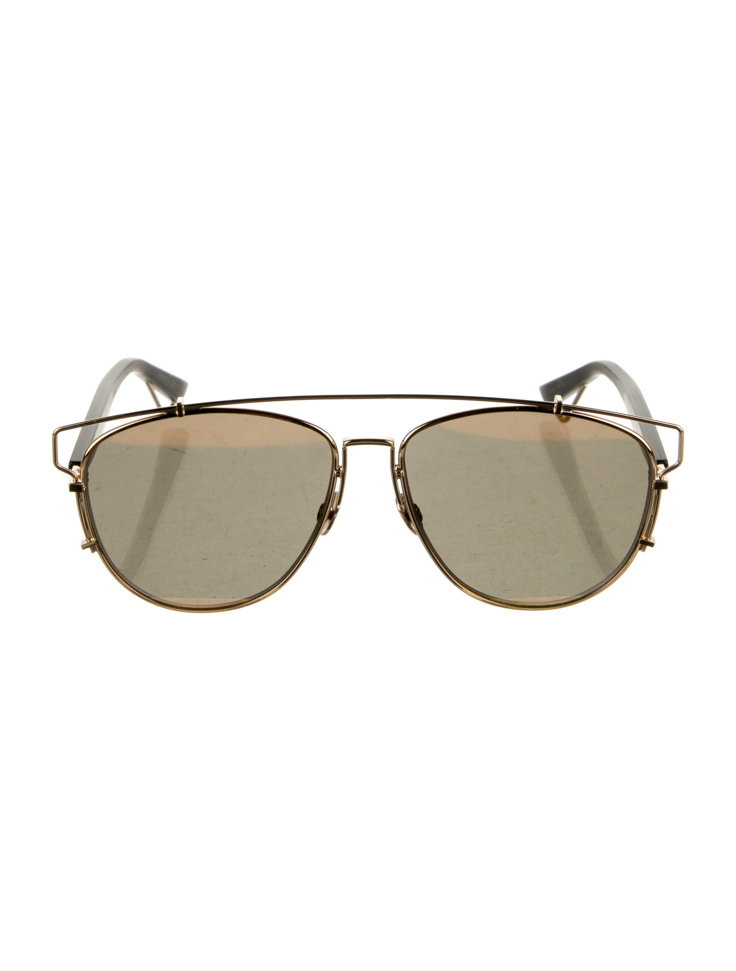 Christian Dior Aviator Mirrored Sunglasses - White Sunglasses ...