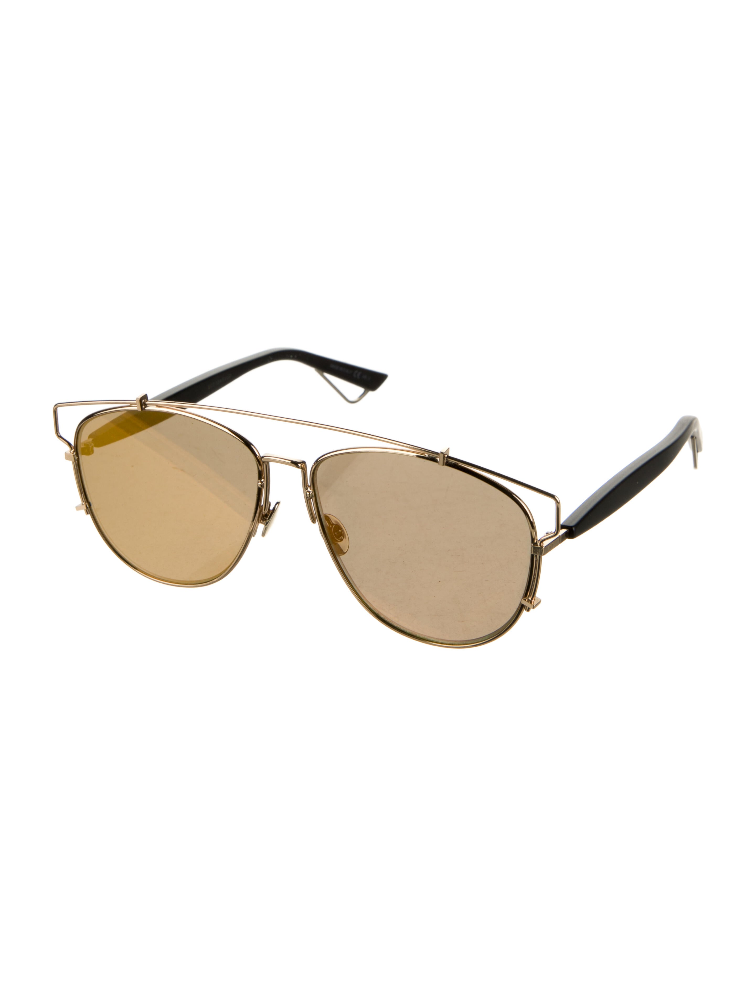 Christian Dior Aviator Mirrored Sunglasses - White Sunglasses ...