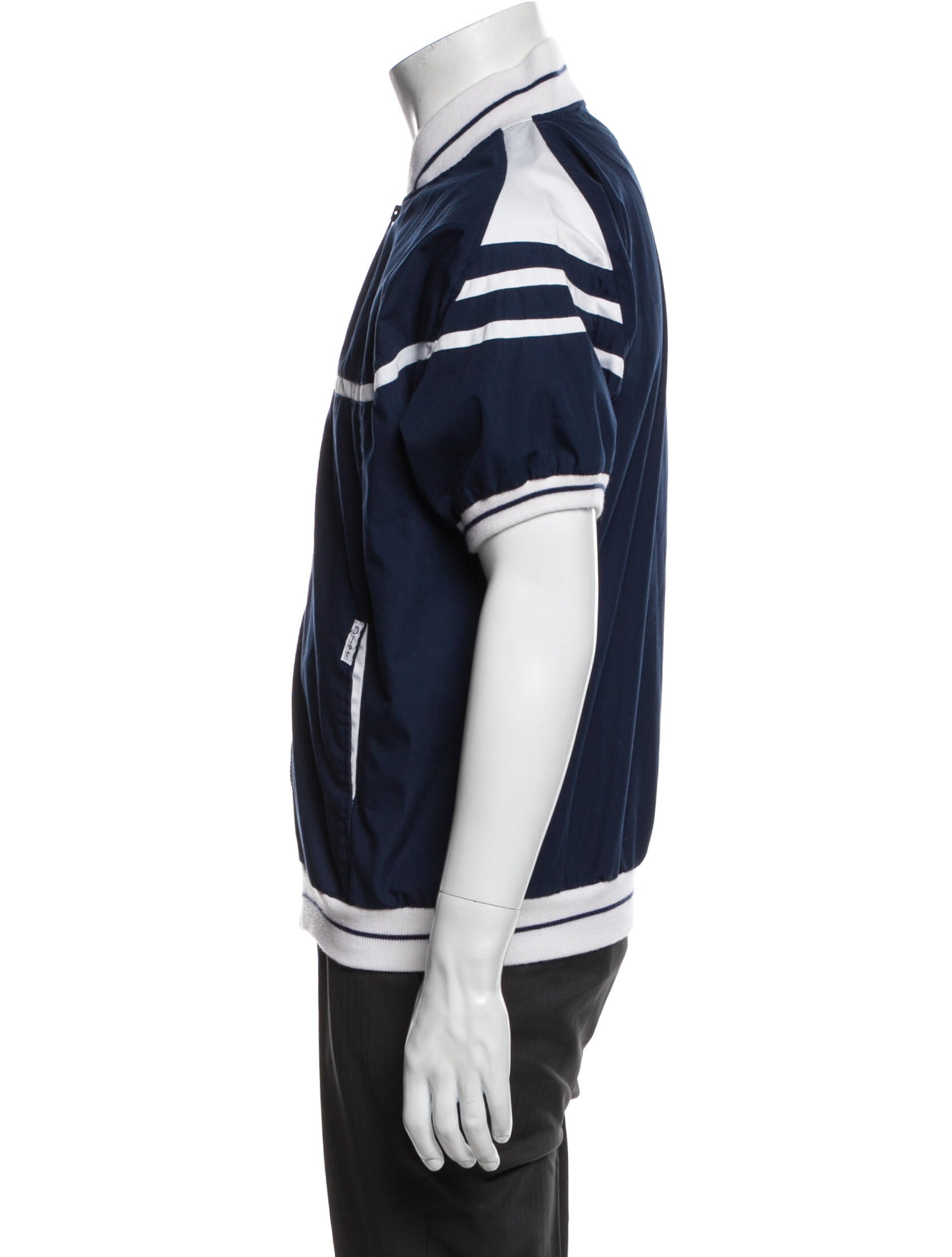 Christian Dior Striped Varsity Jacket - Blue Outerwear, Clothing ...