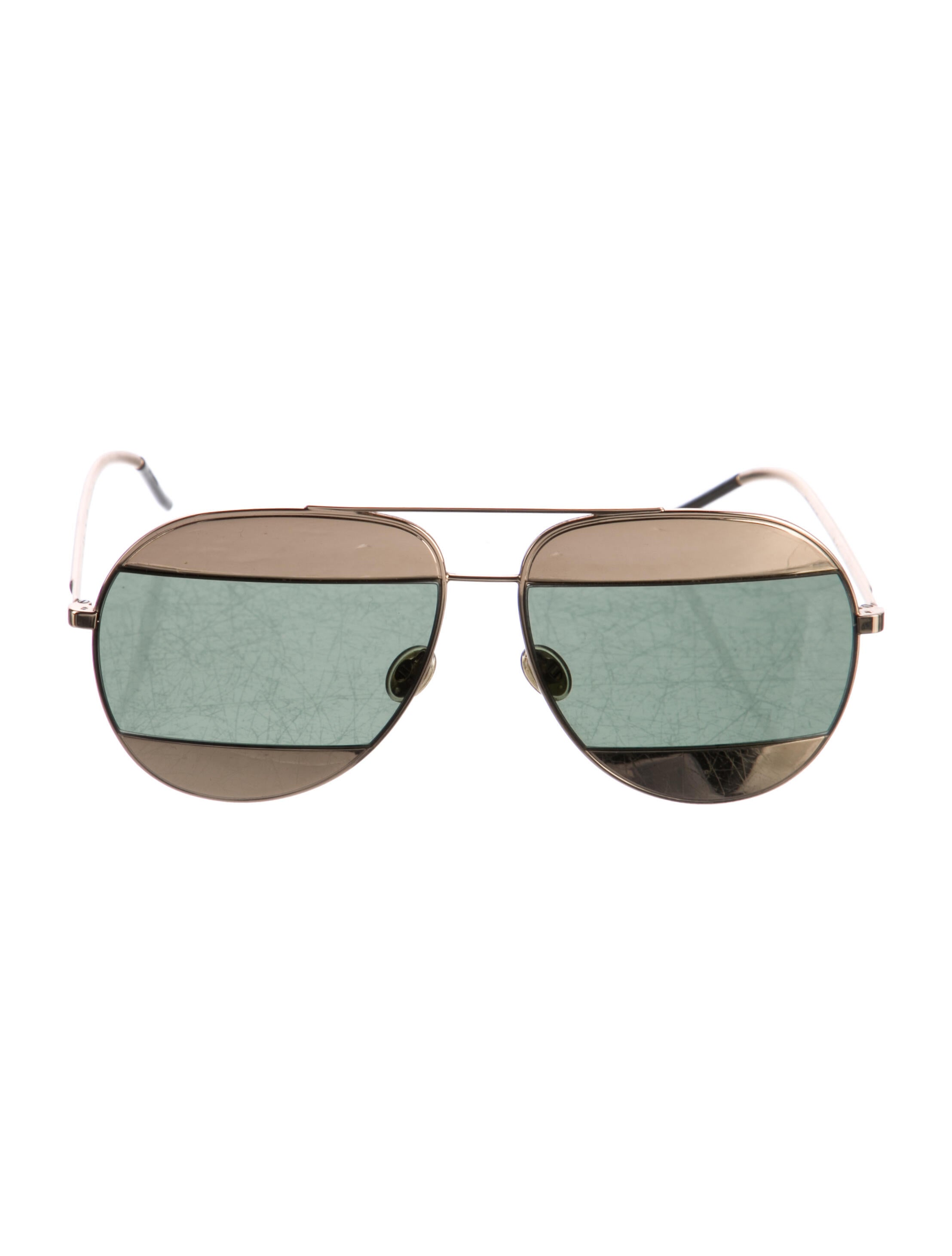 Christian Dior Diorsplit 1 Aviator Sunglasses Gold Sunglasses Accessories Chr336118 The