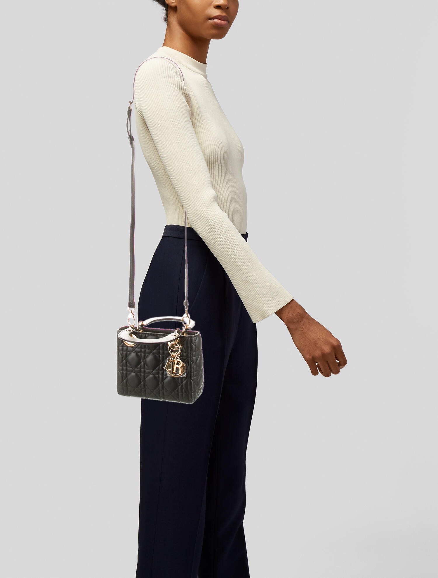 Christian Dior 2023 Himalayan Crocodile Small Lady Dior Bag - White ...