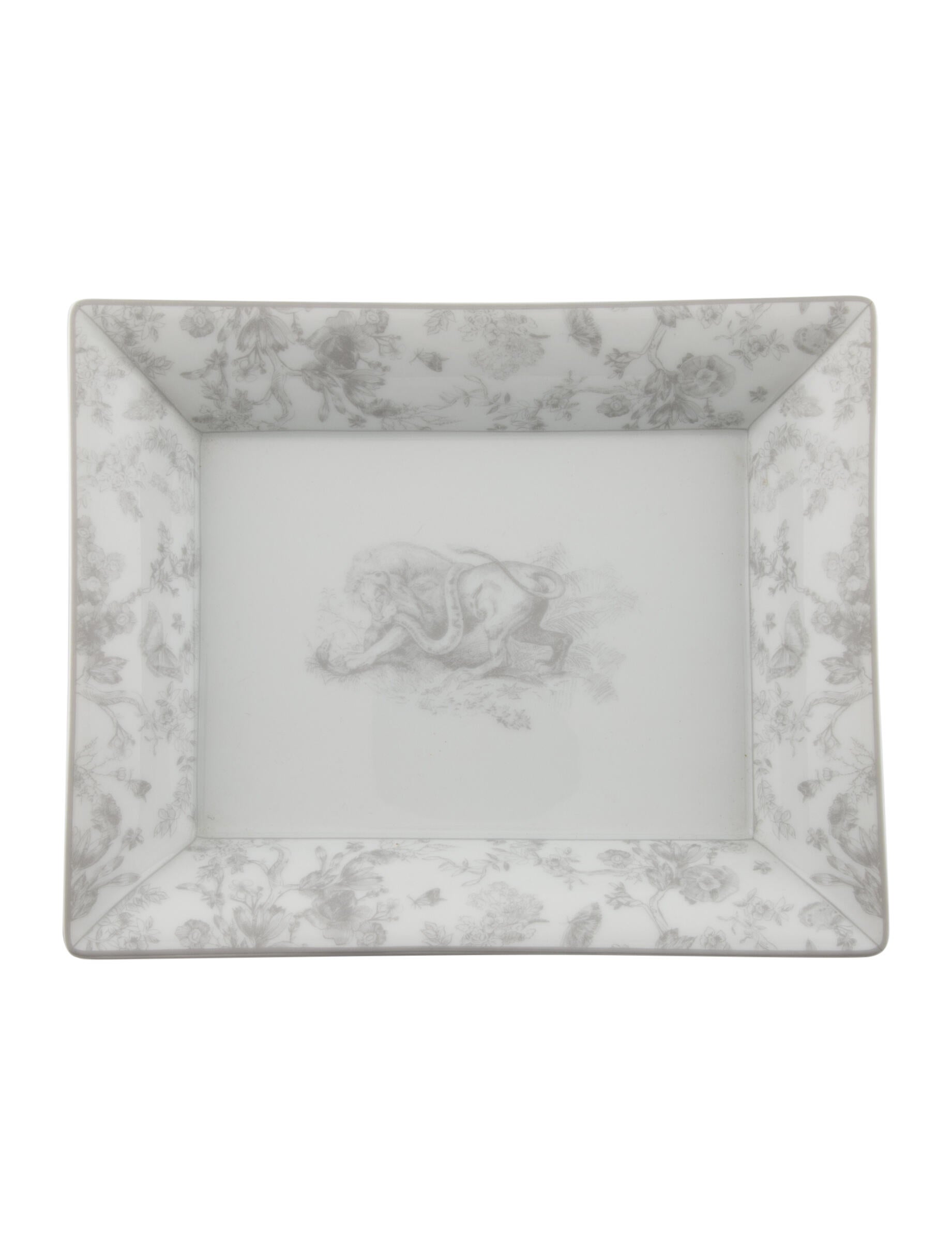 Christian Dior Toile de Jouy Lion Trinket Tray - Decorative Accents ...