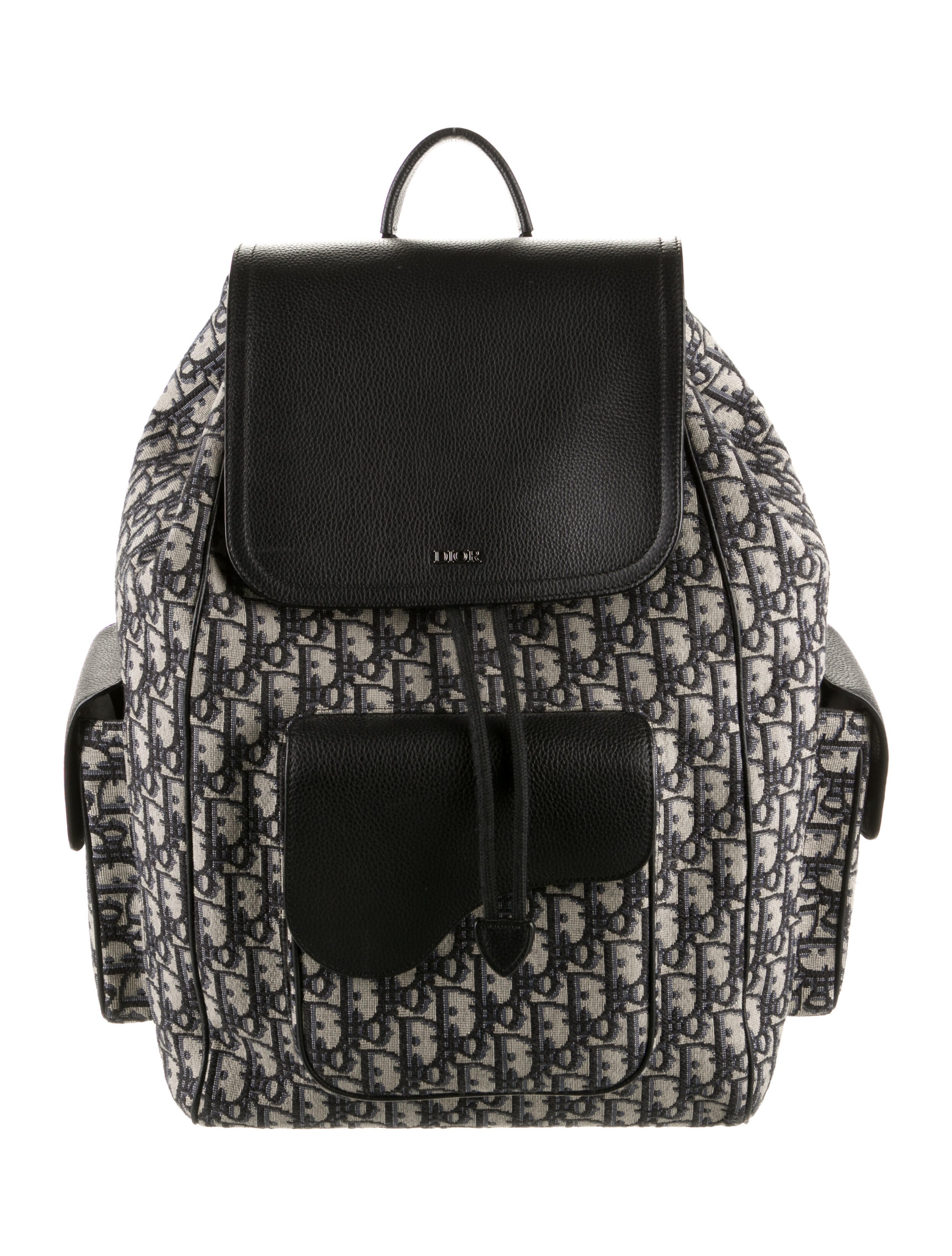 DIOR MEN Oblique Rider Backpack - Black Backpacks, Bags - DIORM26637 ...