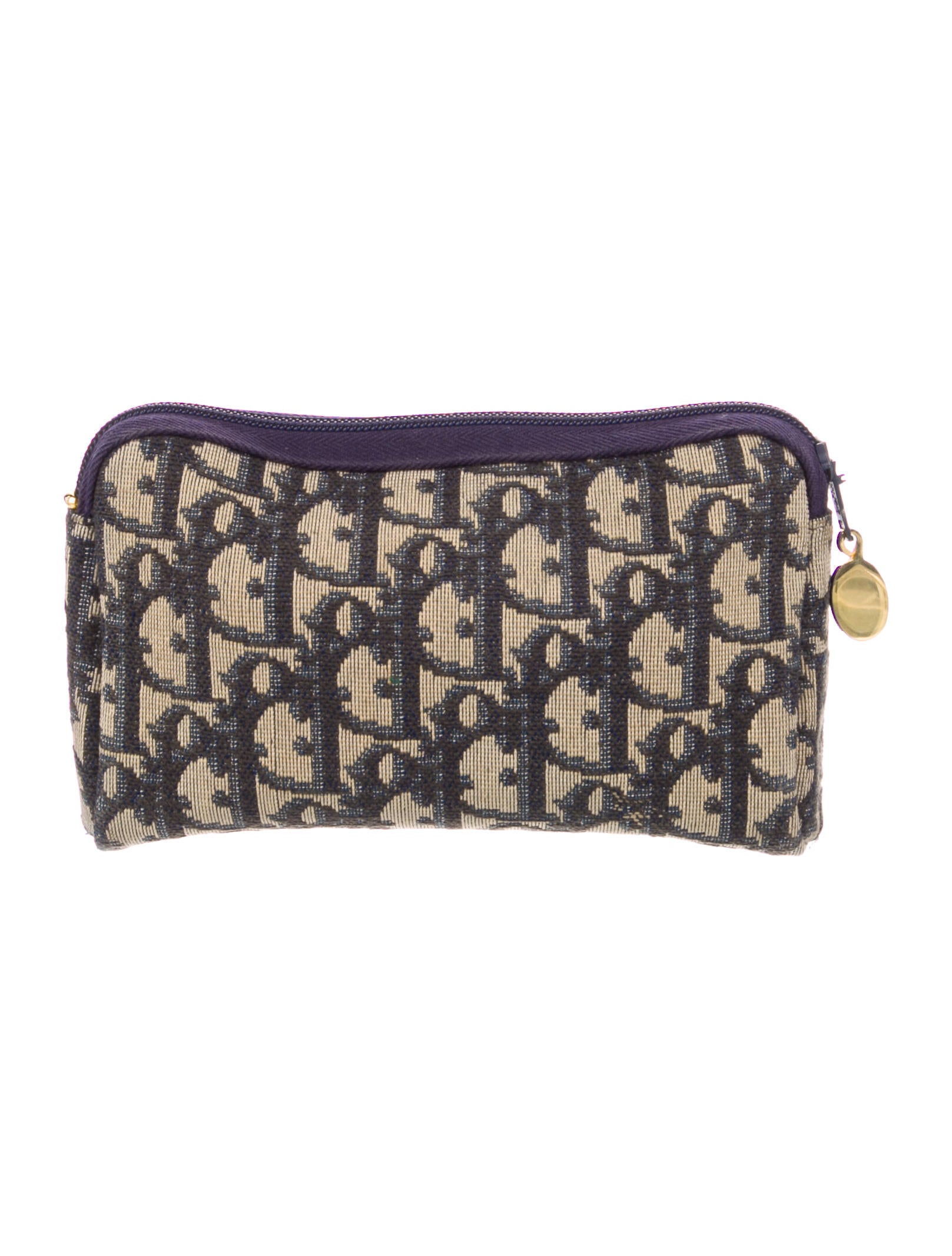 Christian Dior Oblique Pattern Pouch - Neutrals Cosmetic Bags ...