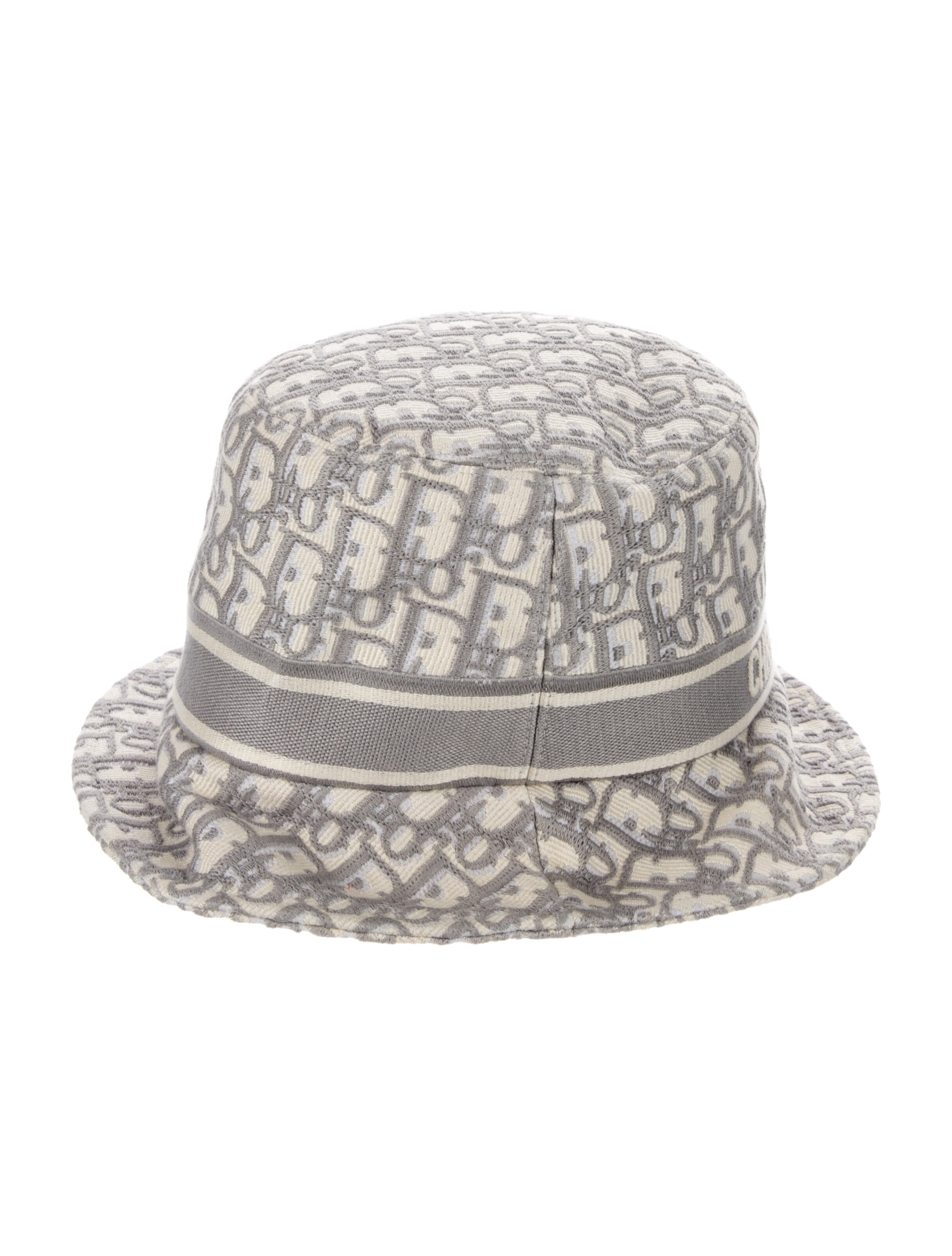 Christian Dior Oblique Bucket Hat - White Hats, Accessories - CHR342891 ...