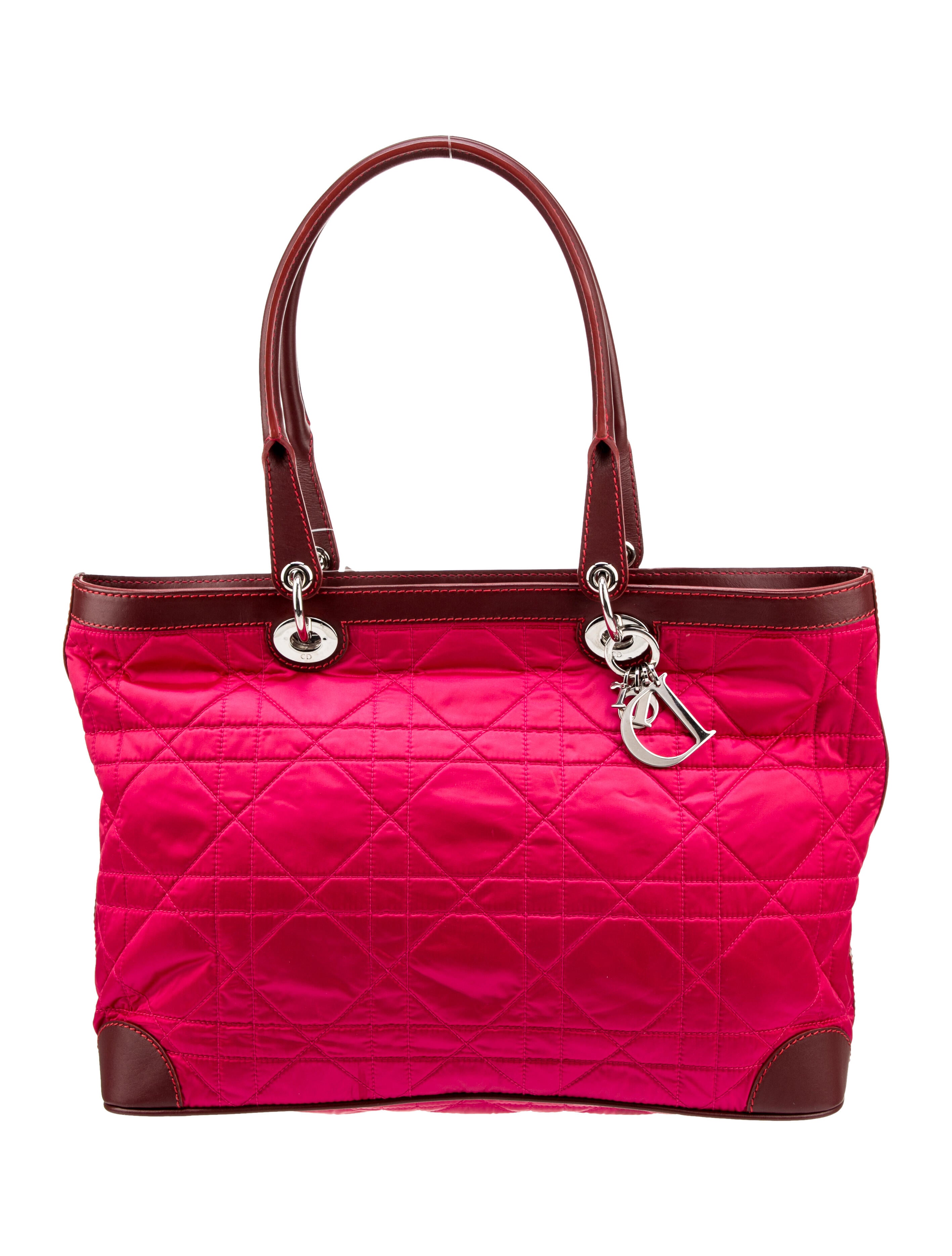 Christian Dior Cannage Nylon Tote - Pink Totes, Handbags - CHR348244 ...