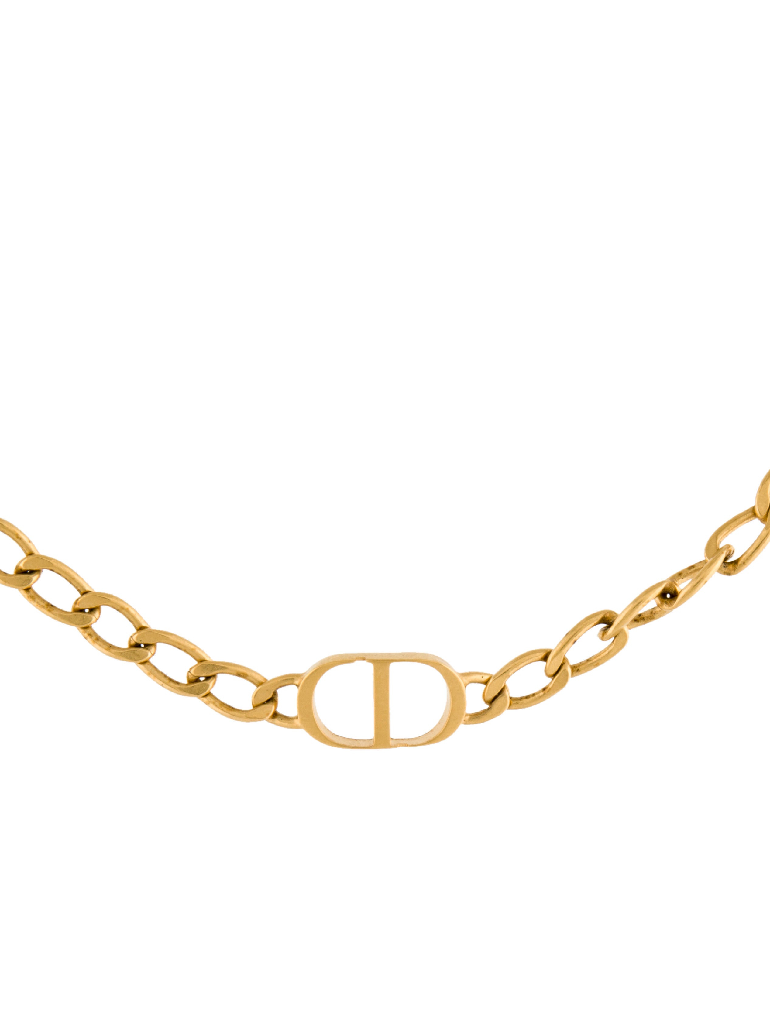 Christian Dior Petit CD Choker Necklace - Choker, Necklaces - CHR349473 | The RealReal