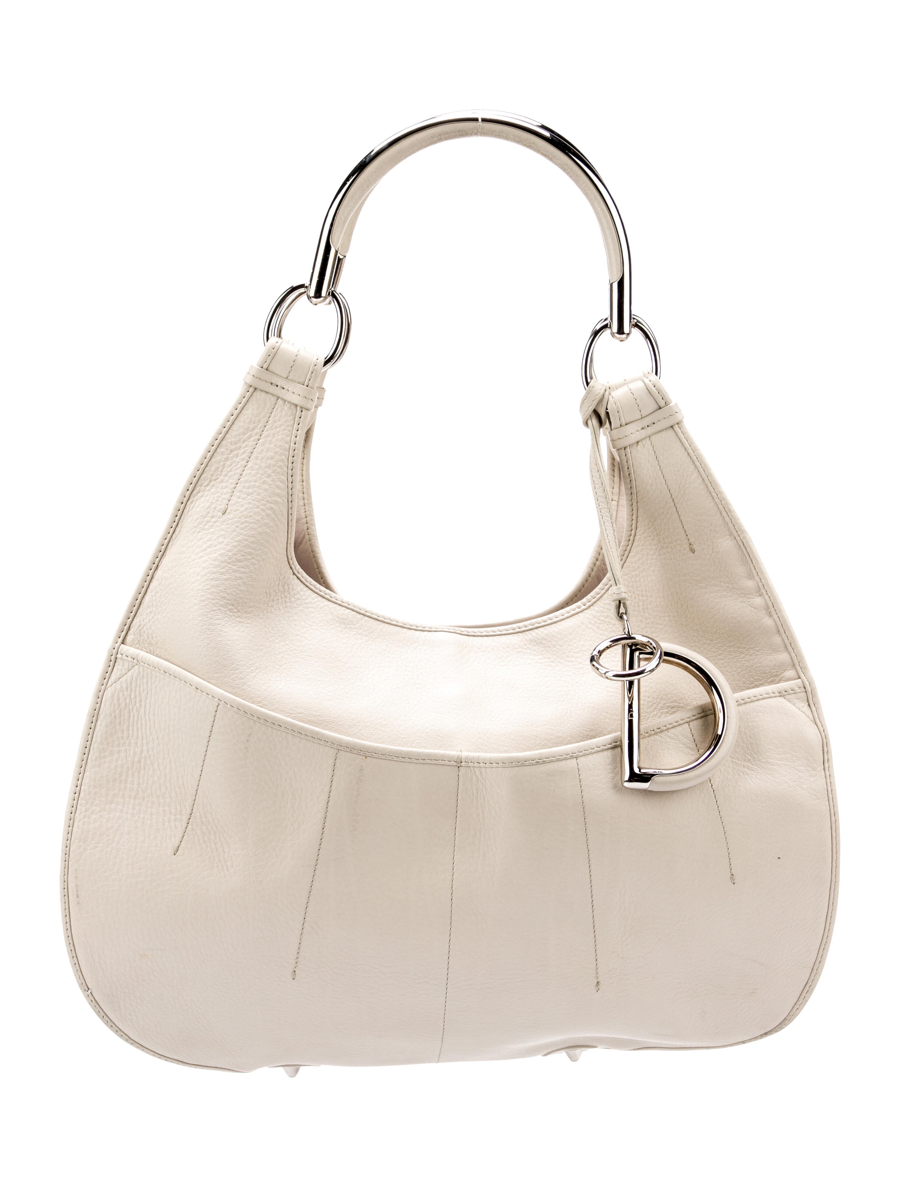 Christian Dior 61 Leather Shoulder Bag - Neutrals Shoulder Bags ...