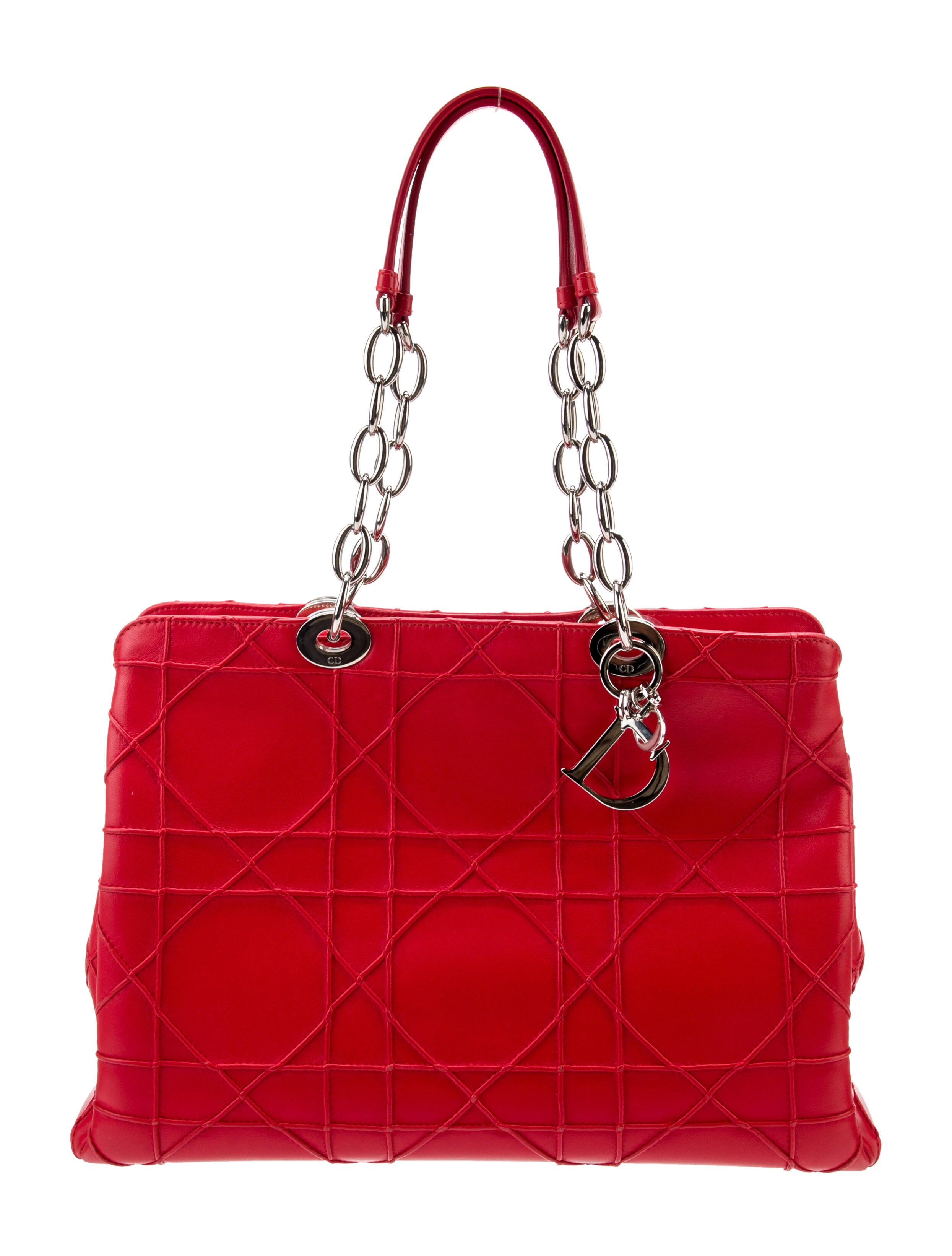 Christian Dior Vintage Leather Tote Bag - Black Totes, Handbags ...