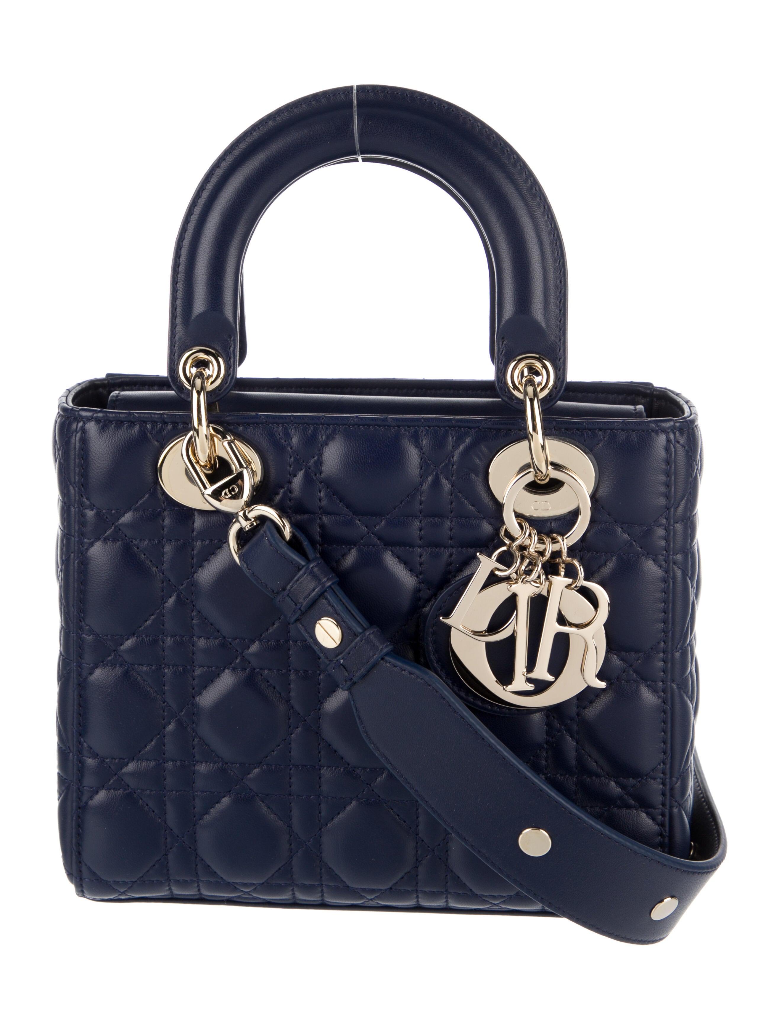 Christian Dior Ultra Matte Mini Lady Dior - Black Handle Bags, Handbags ...