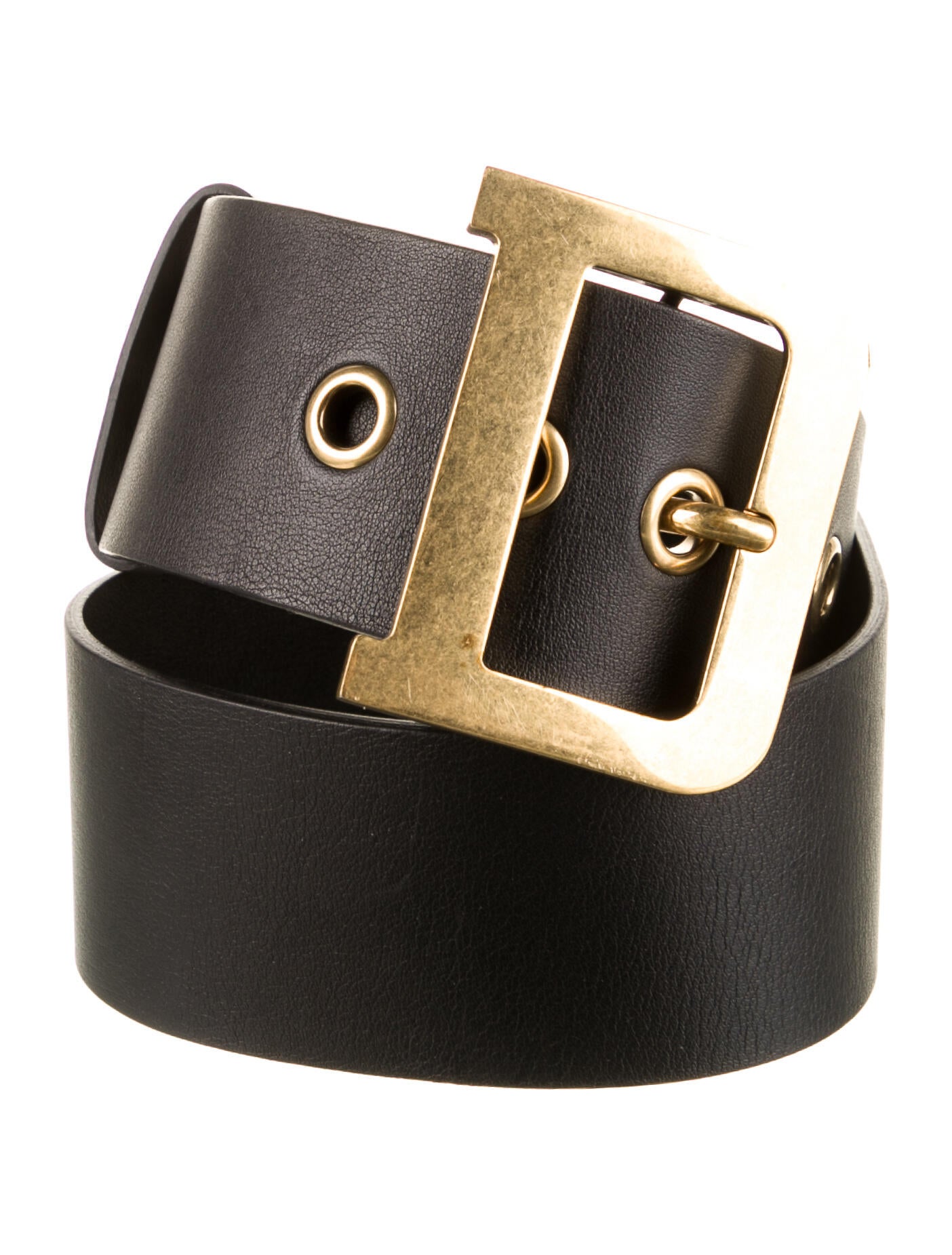 Christian Dior Wide Leather Belt - Black Belts, Accessories - CHR363660 ...