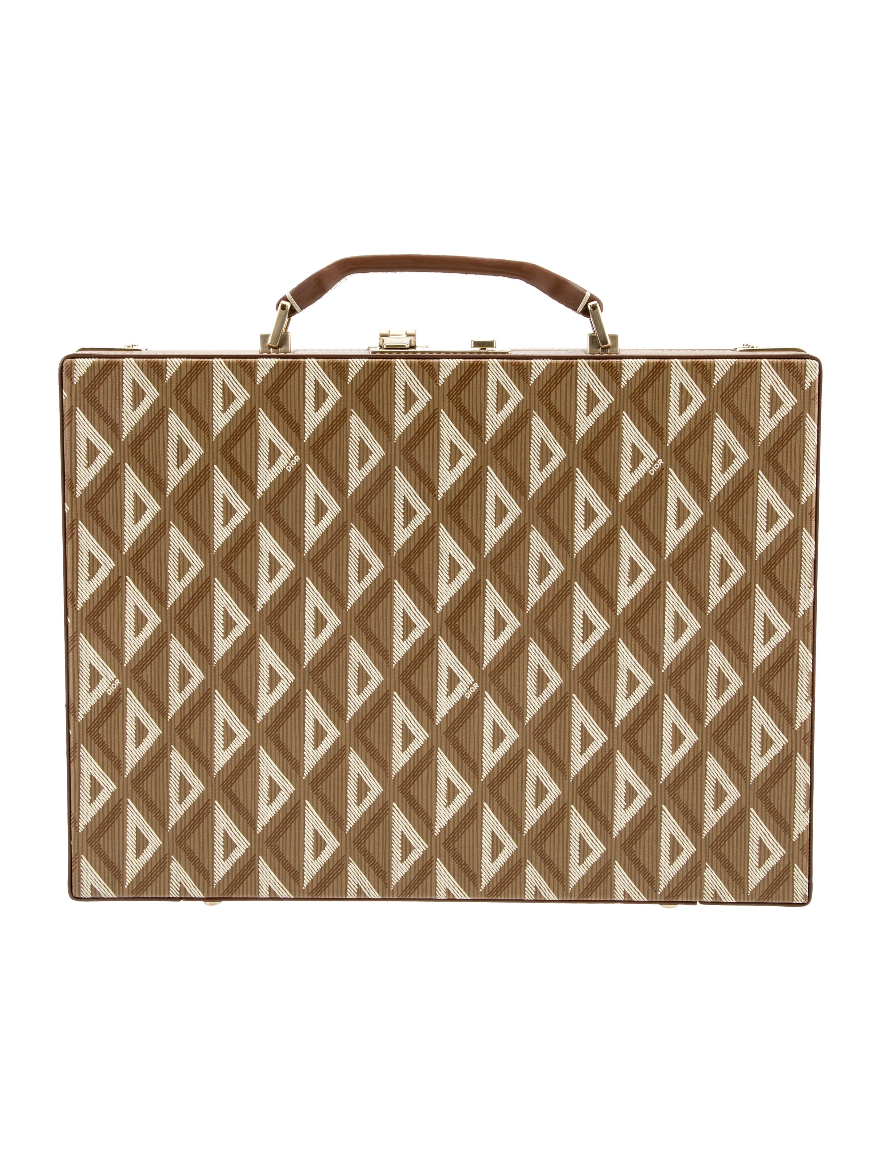 DIOR MEN Diamond Briefcase - Brown Briefcases, Bags - CHR364222 | The ...