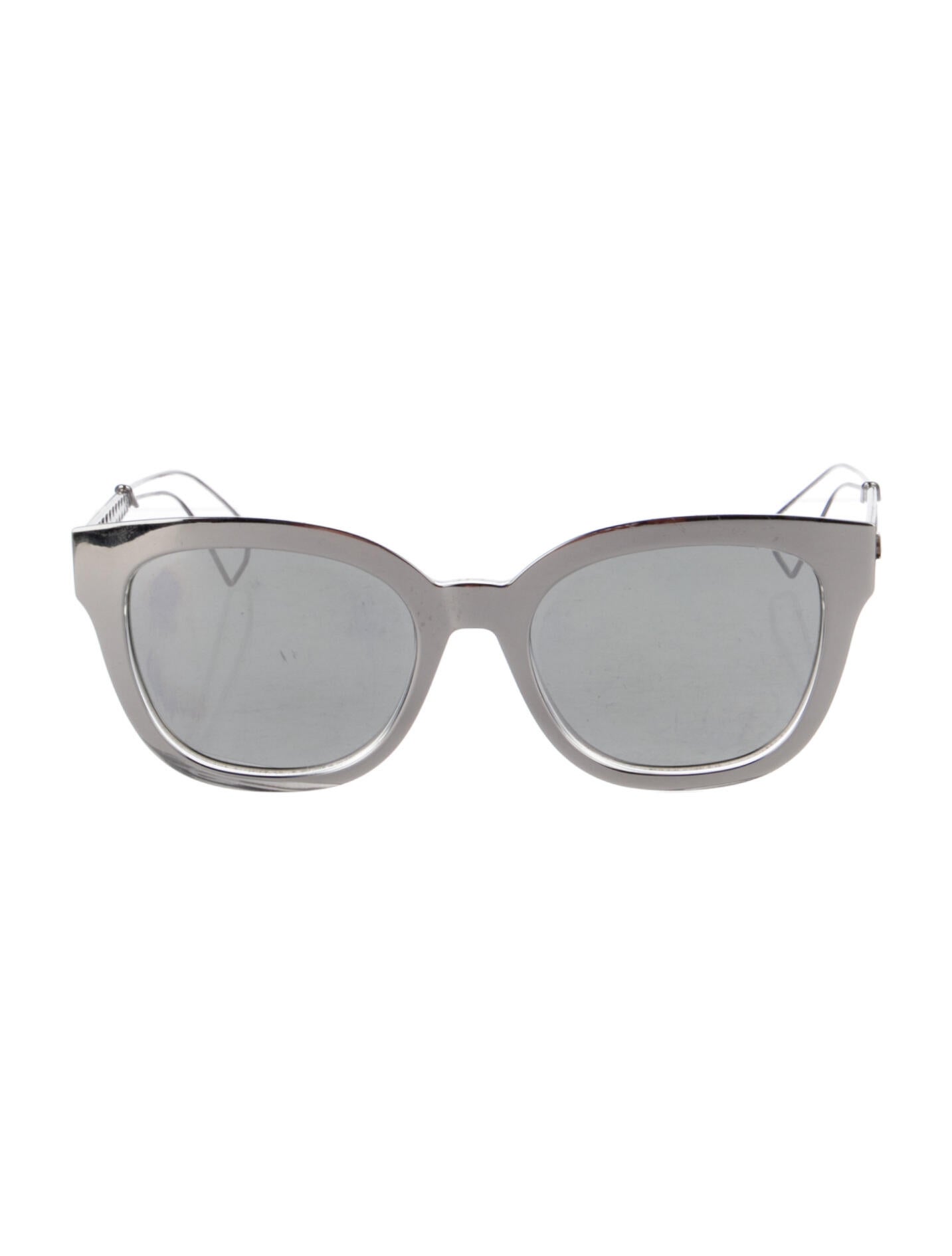 Christian Dior Diorama Cannage Pattern Sunglasses - Silver Sunglasses ...