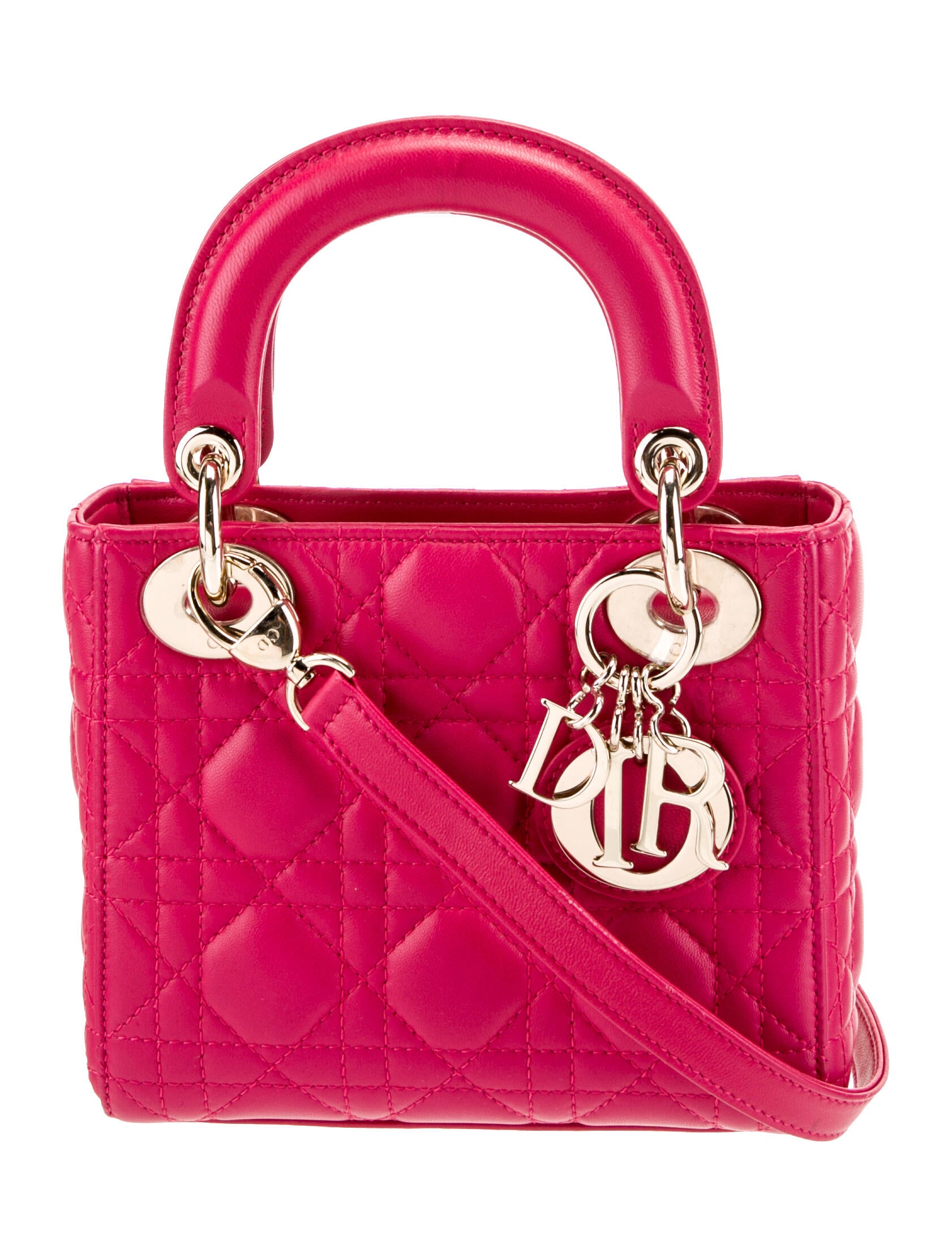 Christian Dior Mini Lady Dior Bag - Pink Mini Bags, Handbags ...
