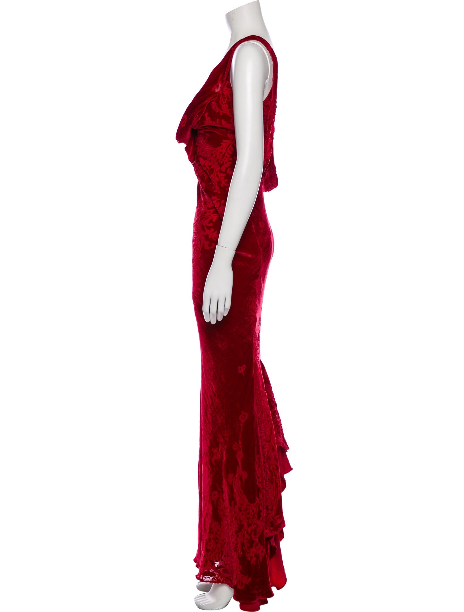 Christian Dior Vintage Long Dress - Red Dresses, Clothing - CHR368218 ...