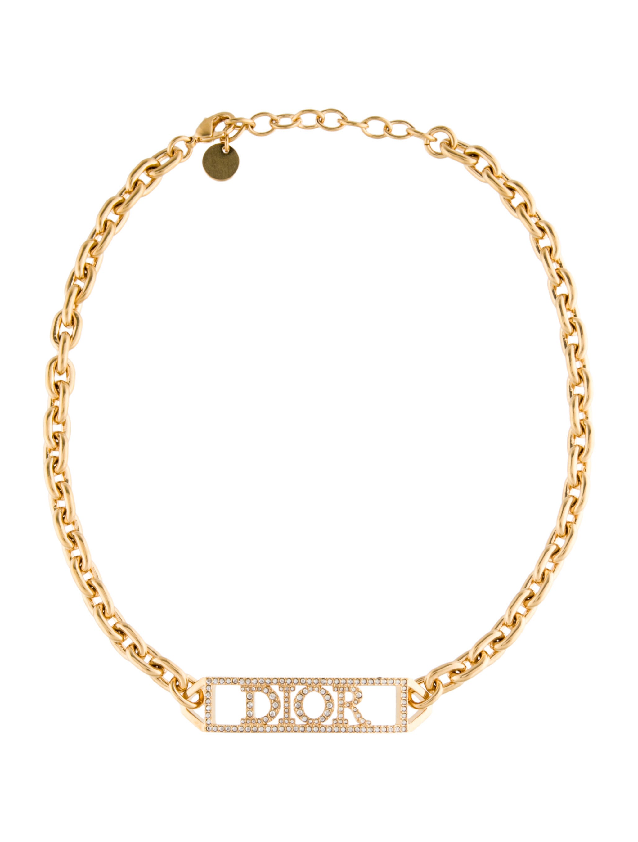 Christian Dior Danseuse Étoile Choker Necklace - Gold-Plated Choker ...