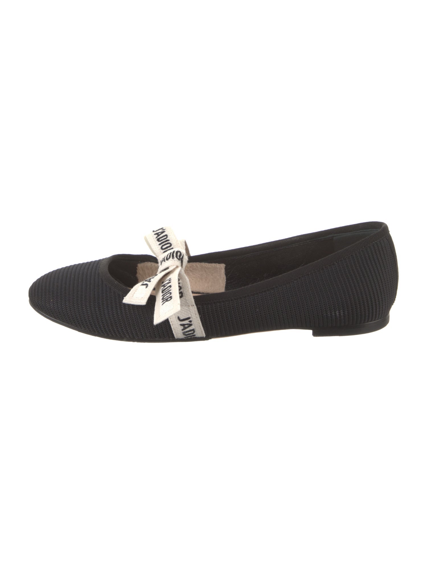 Christian Dior Canvas Printed Mary Jane Flats - Black Flats, Shoes ...