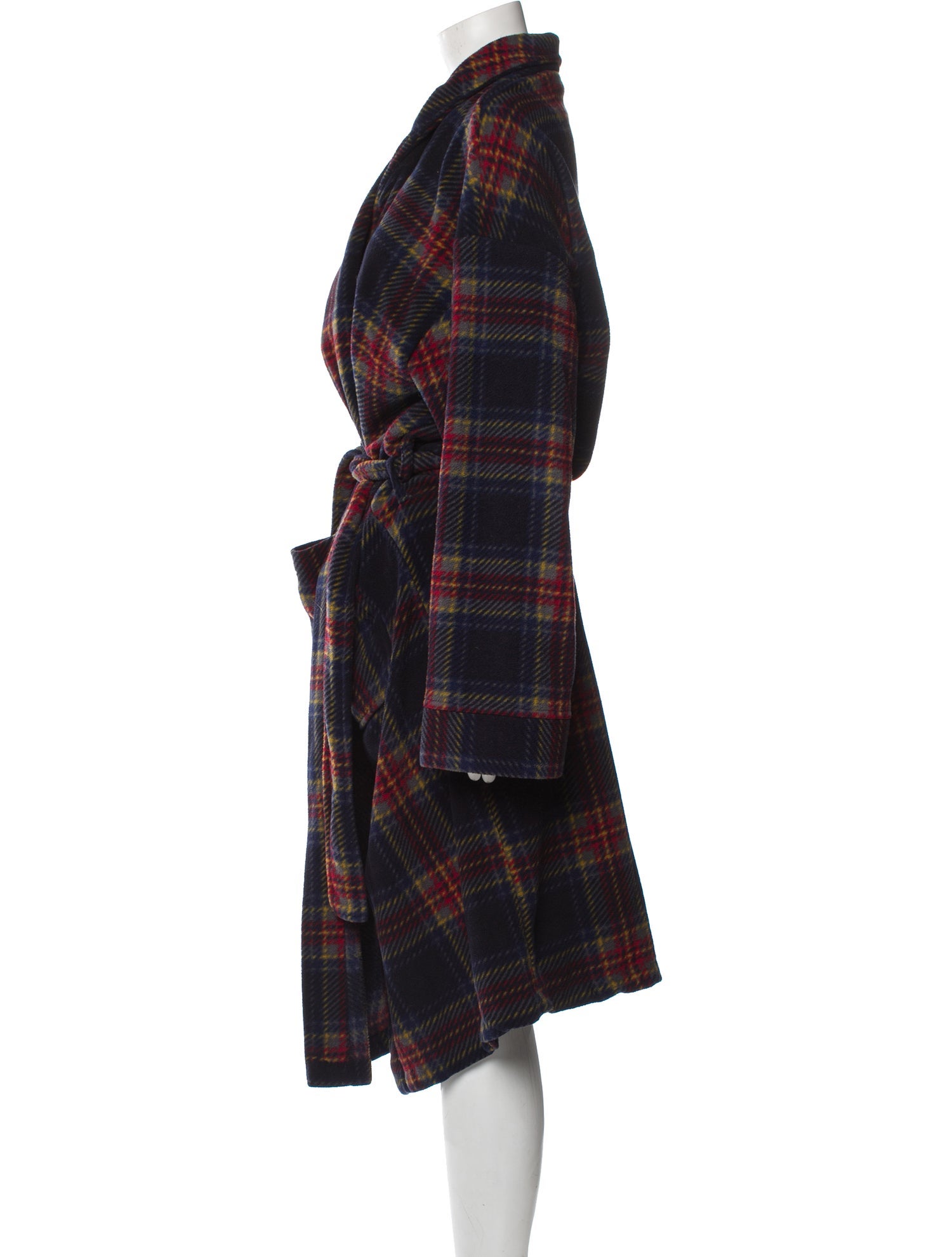 Christian Dior Plaid Print Robe - Blue Loungewear, Clothing - CHR375019 ...