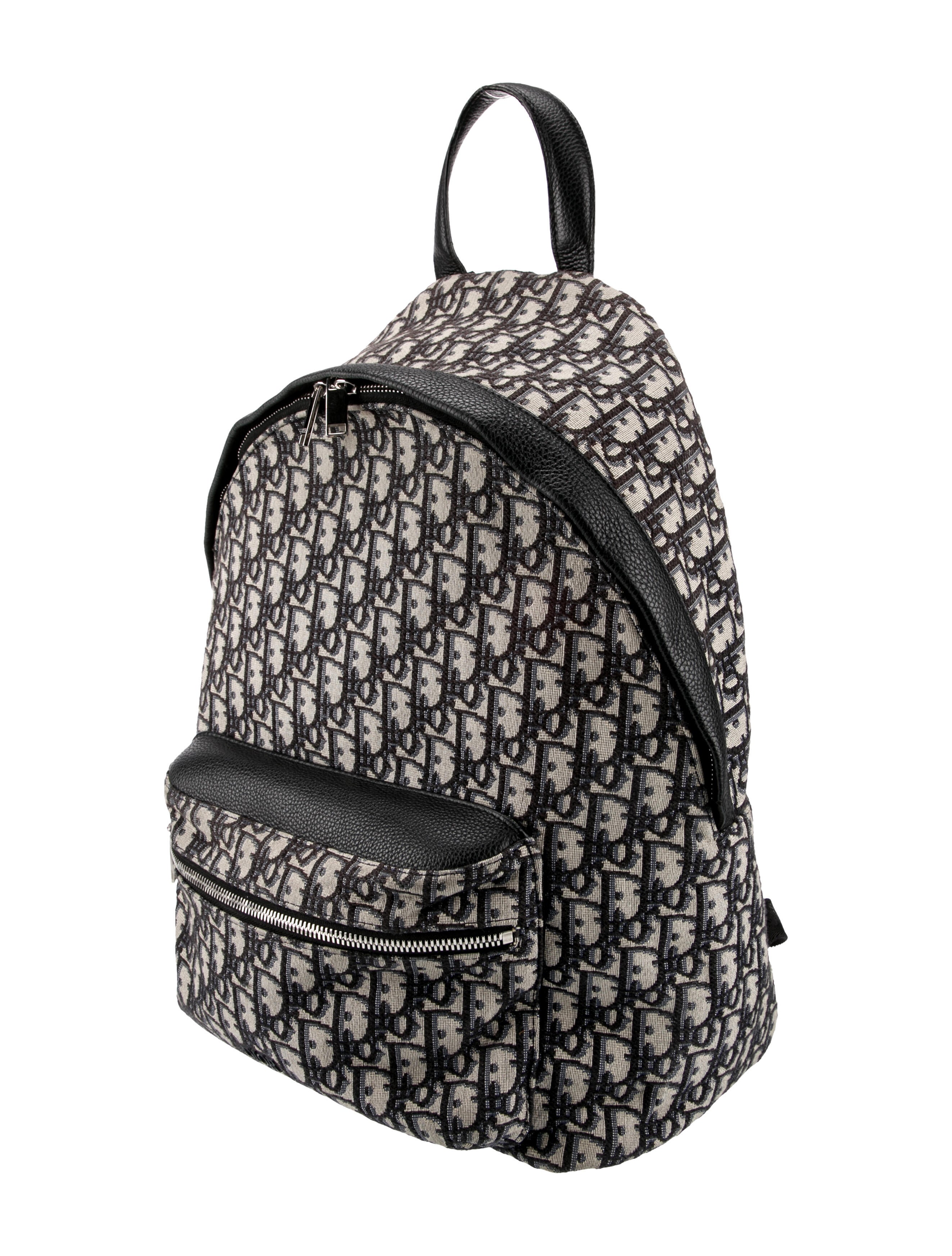 DIOR MEN Rider Oblique Jacquard Backpack - Neutrals Backpacks, Bags ...