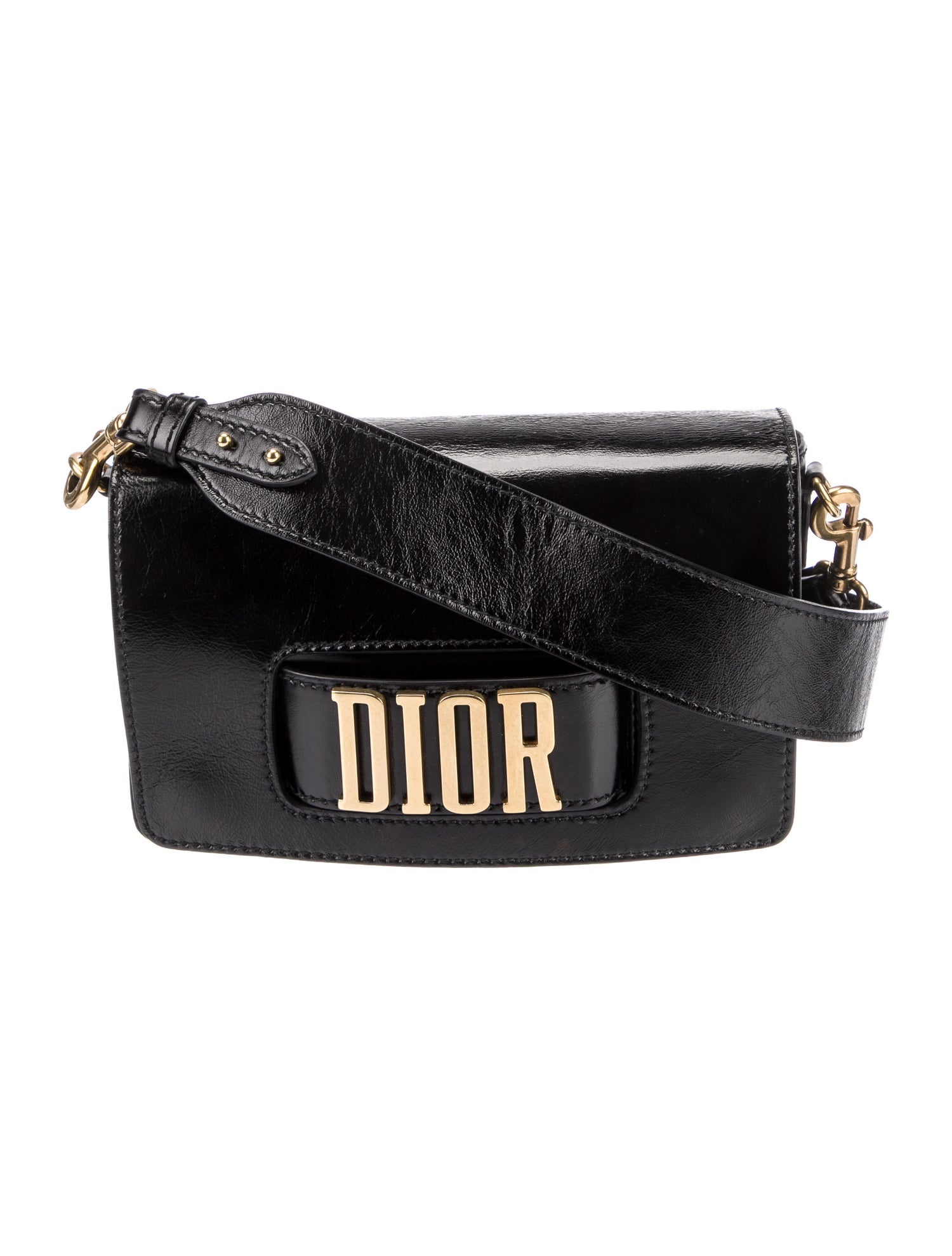 Christian Dior Medium Dio(r)evolution Flap Bag - Black Crossbody Bags, Handbags - CHR378088 ...