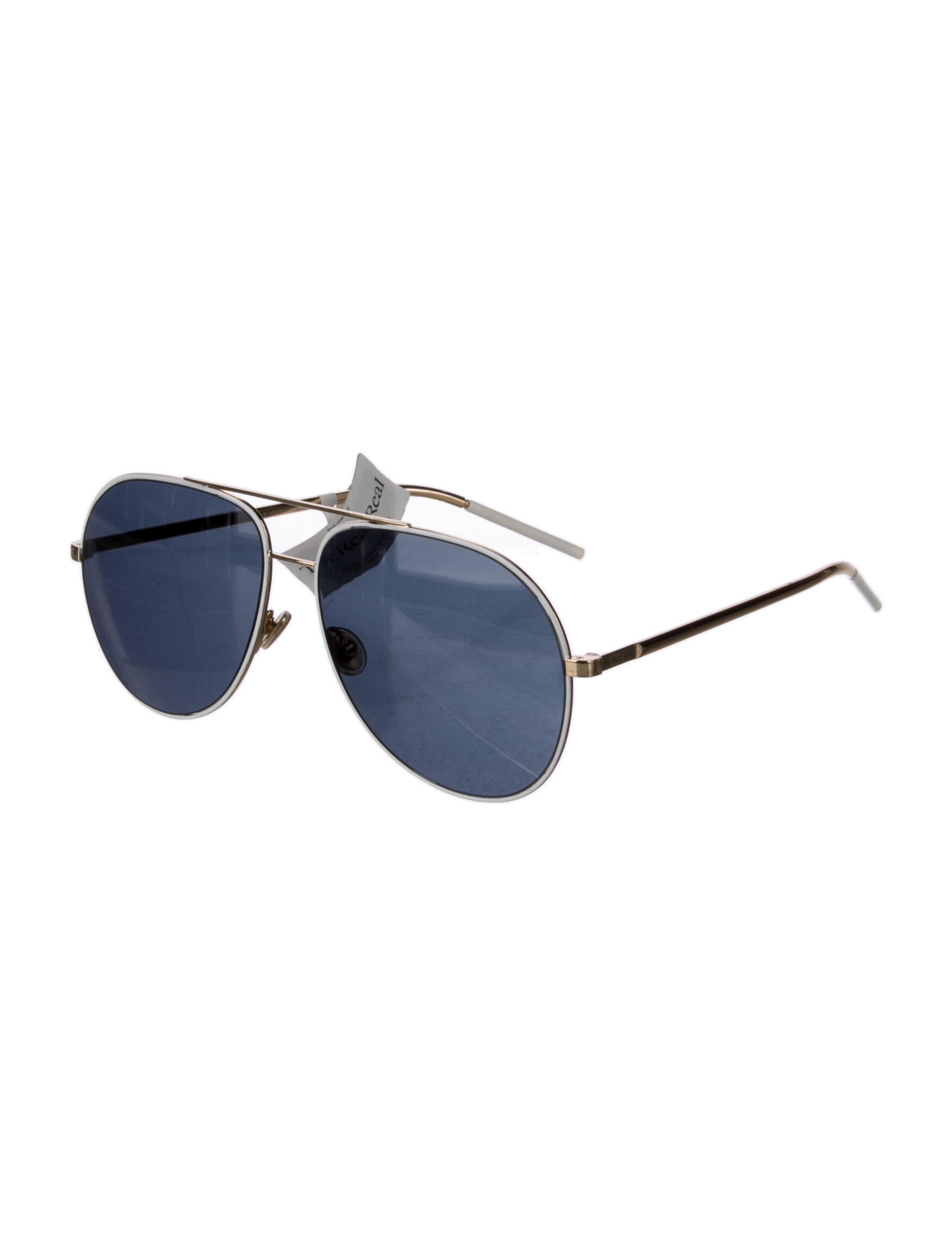 Christian Dior Aviator Mirrored Sunglasses Gold Sunglasses Accessories Chr318730 The Realreal