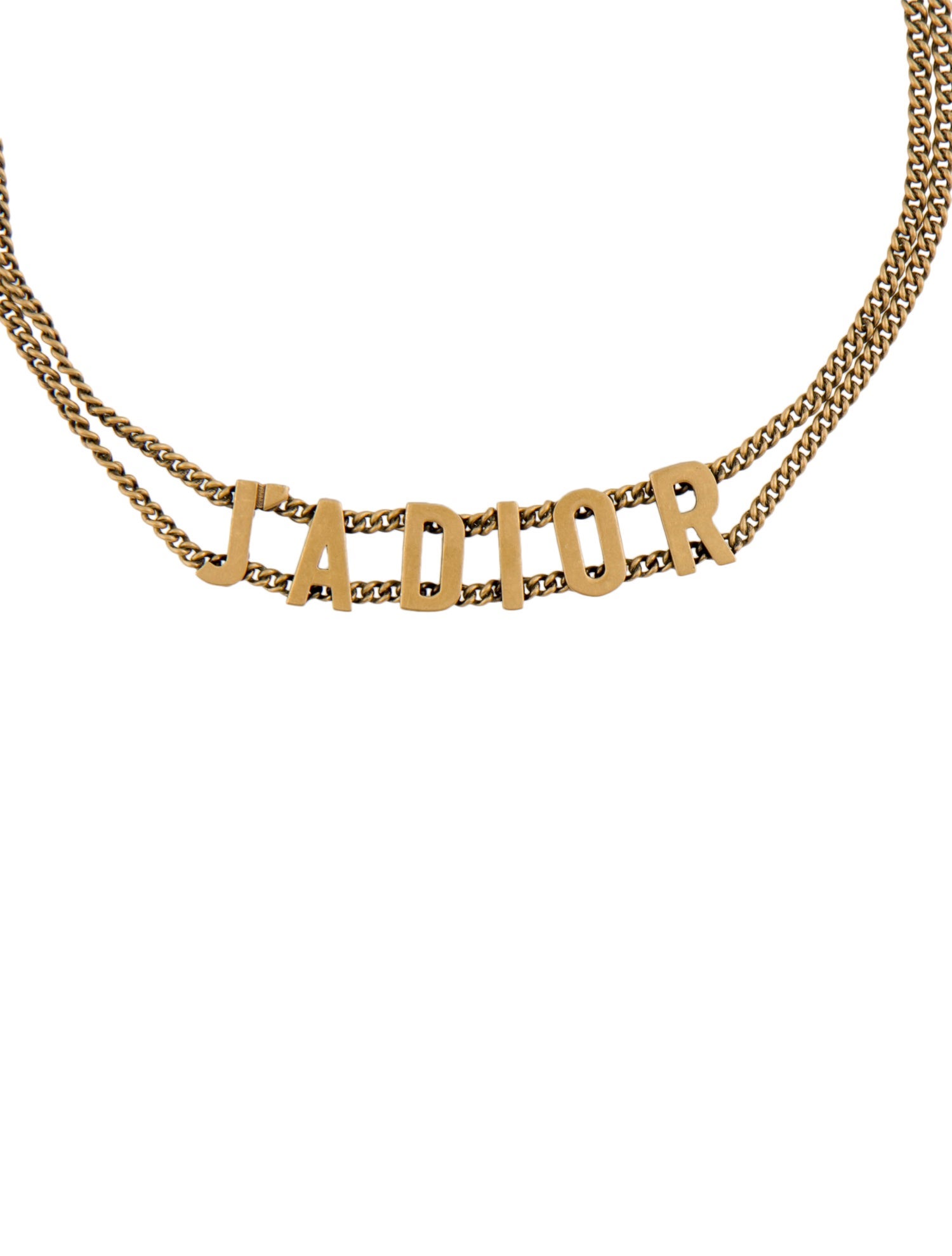Christian Dior 30 Montaigne Choker Necklace - Brass Choker, Necklaces ...
