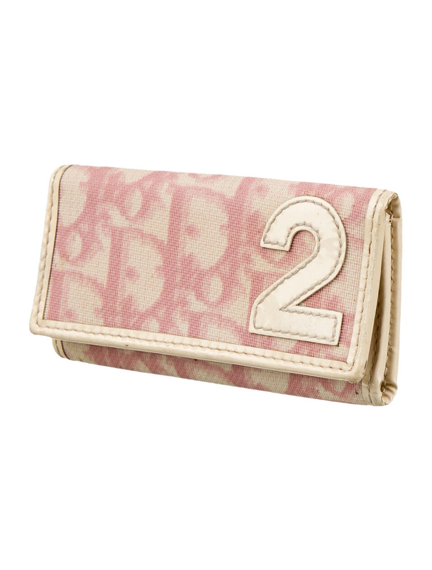 Christian Dior Diorissimo Key Holder Diorissimo Pattern Wallet - Pink ...