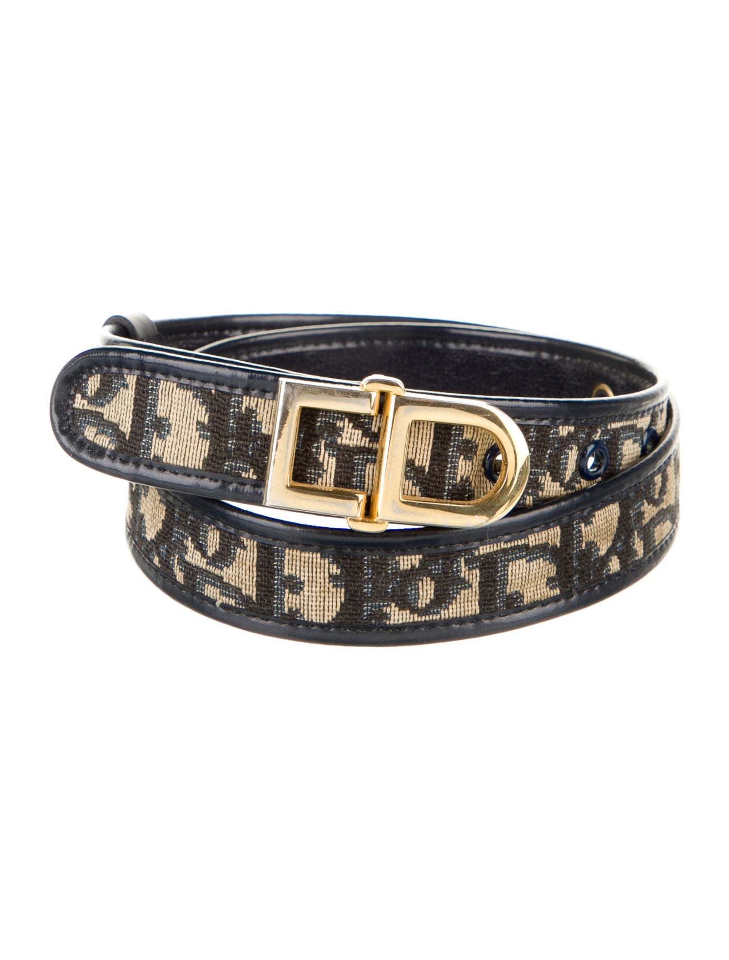 Christian Dior Skinny Canvas Belt Kit - Blue Belts, Accessories ...