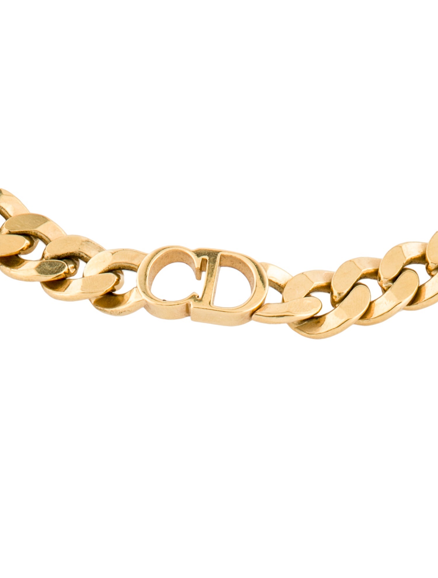 Christian Dior Crystal J'Adior Choker Necklace - Gold-Plated Choker ...