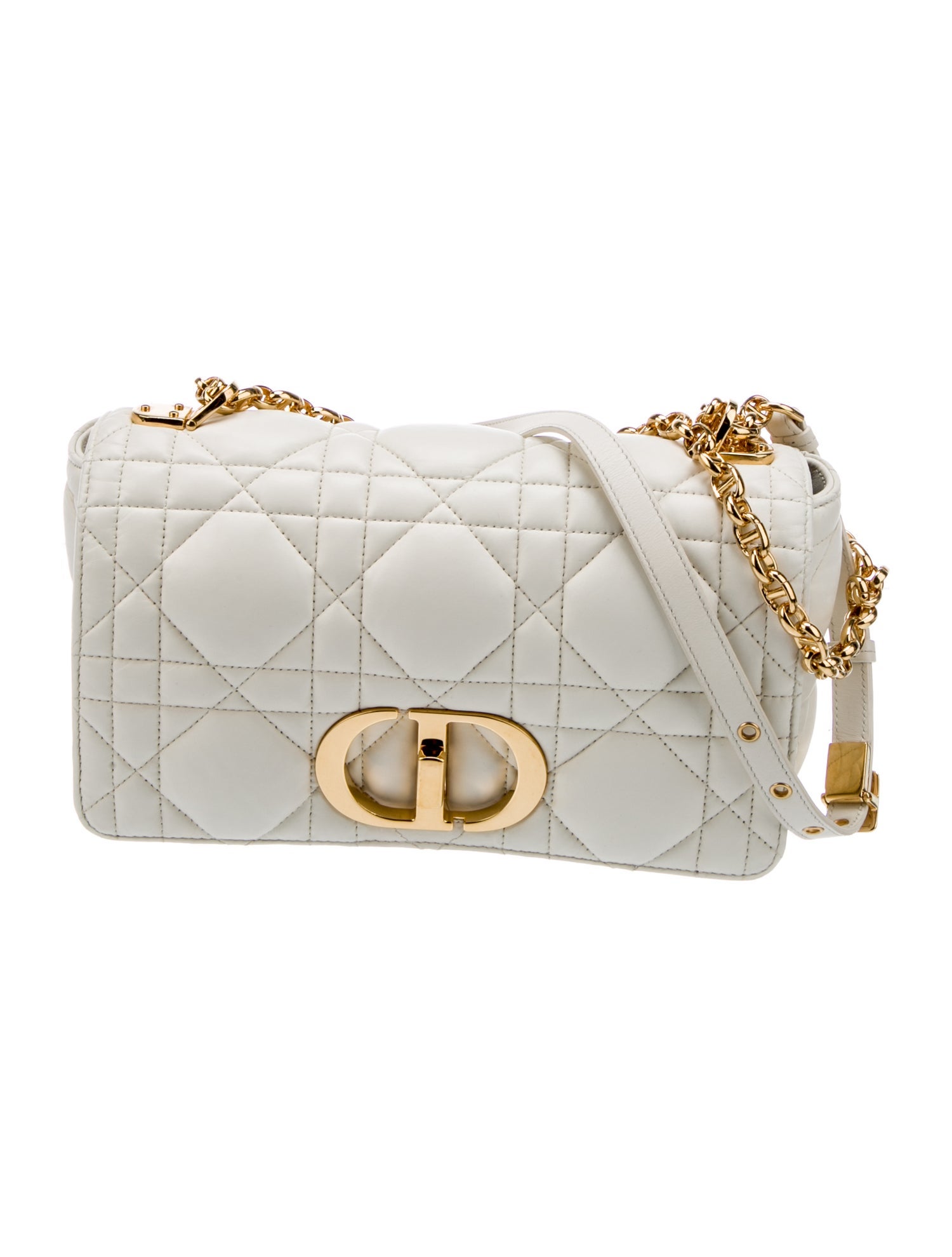 Christian Dior 2021 Medium Cannage Caro Bag - Neutrals Shoulder Bags ...