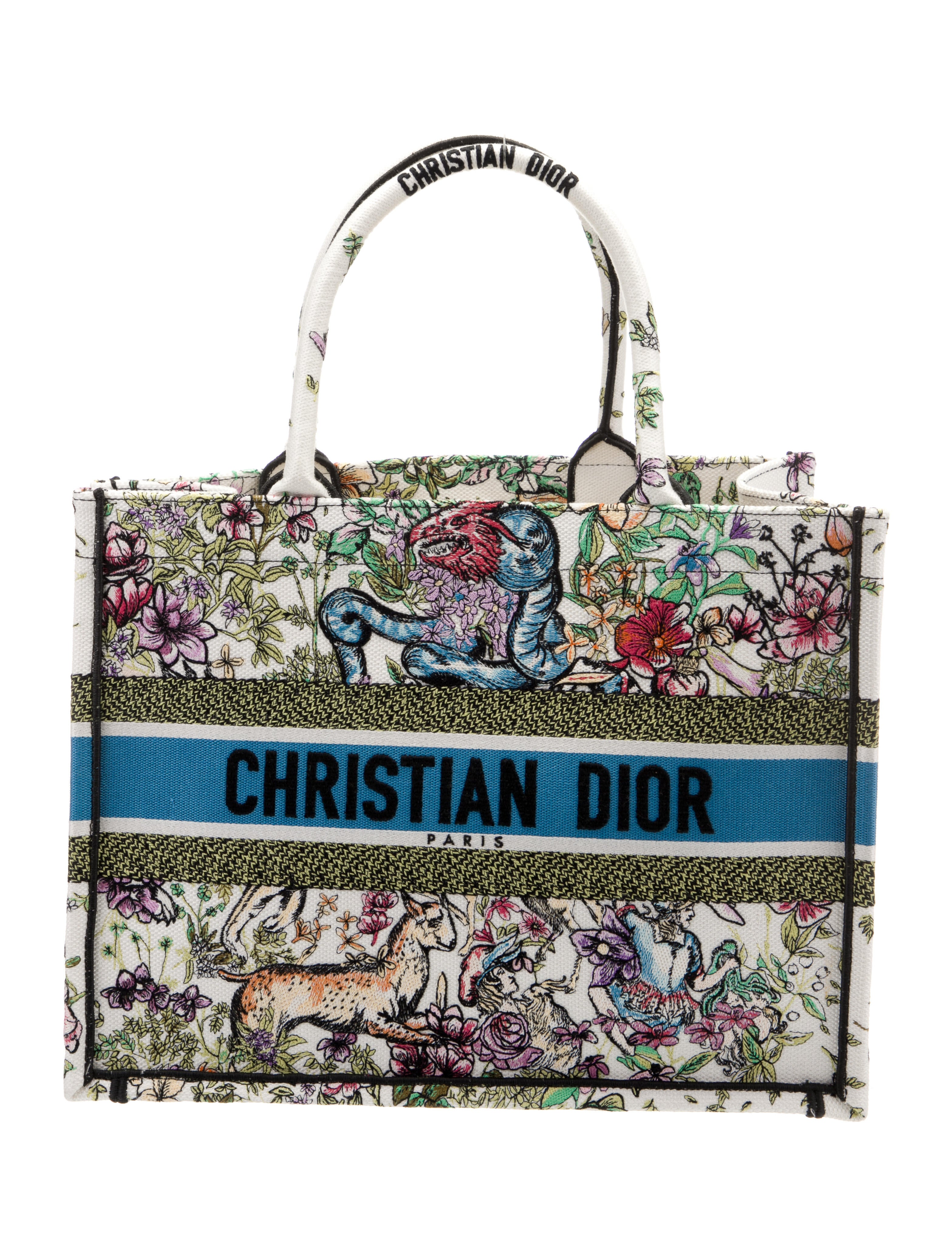 Christian Dior 2022 Medium D-Constellation Book Tote - White Totes ...