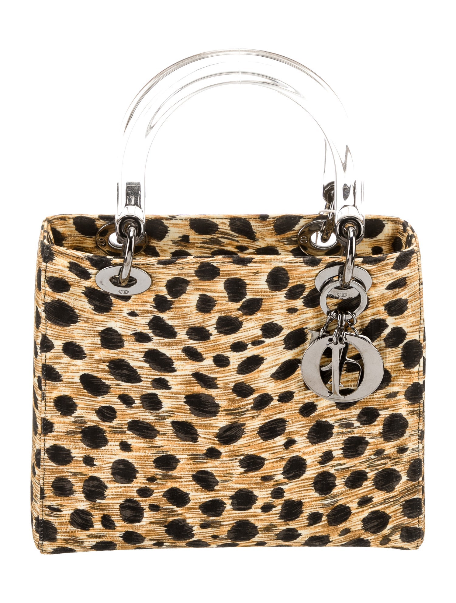 Christian Dior Medium Leopard Lady Dior Bag - Handle Bags, Handbags ...