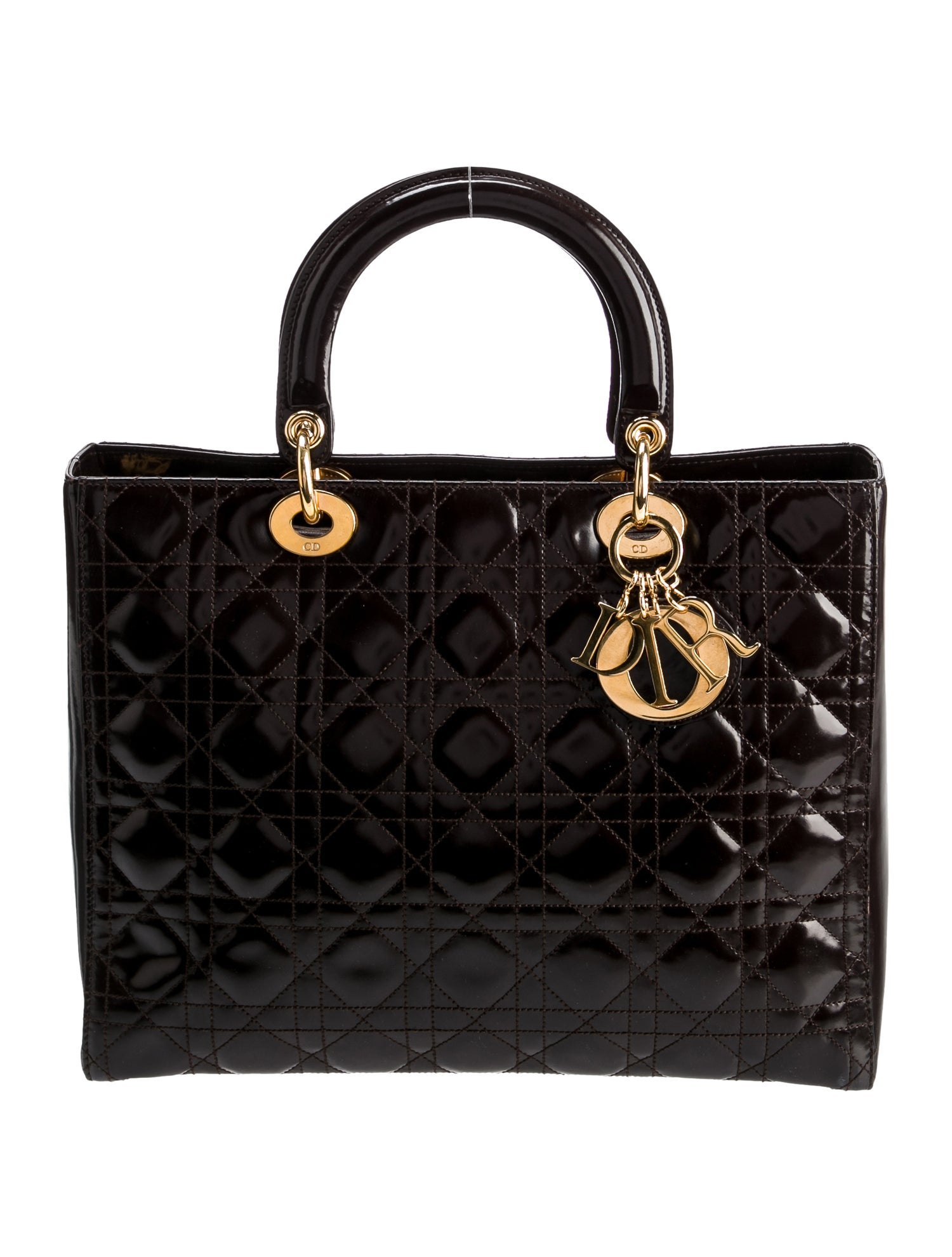 Christian Dior Large Cannage Lady Dior Bag - Black Totes, Handbags ...