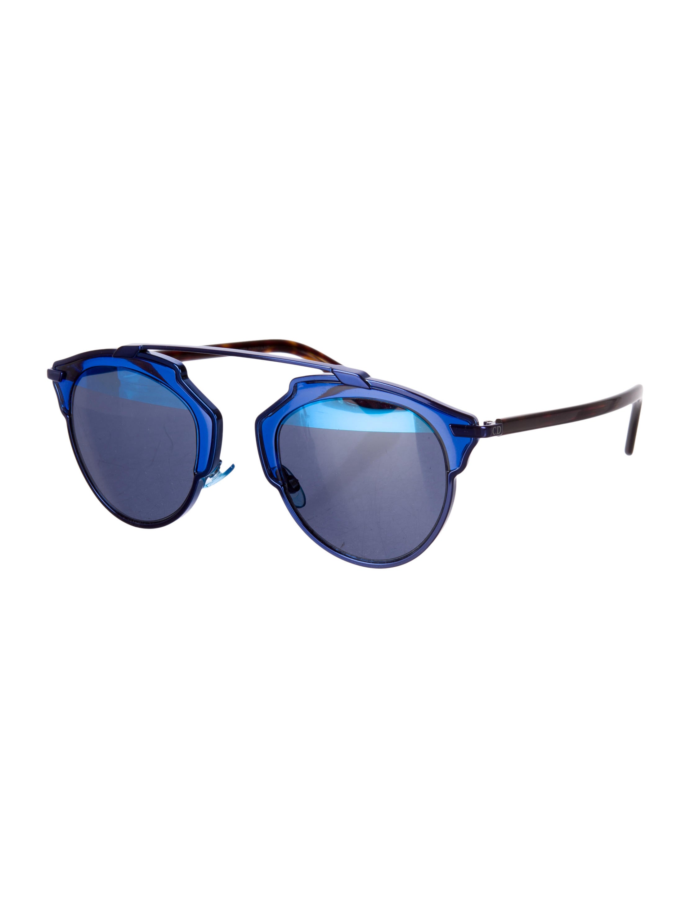 Christian Dior So Real Sunglasses Blue Sunglasses Accessories Chr38774 The Realreal