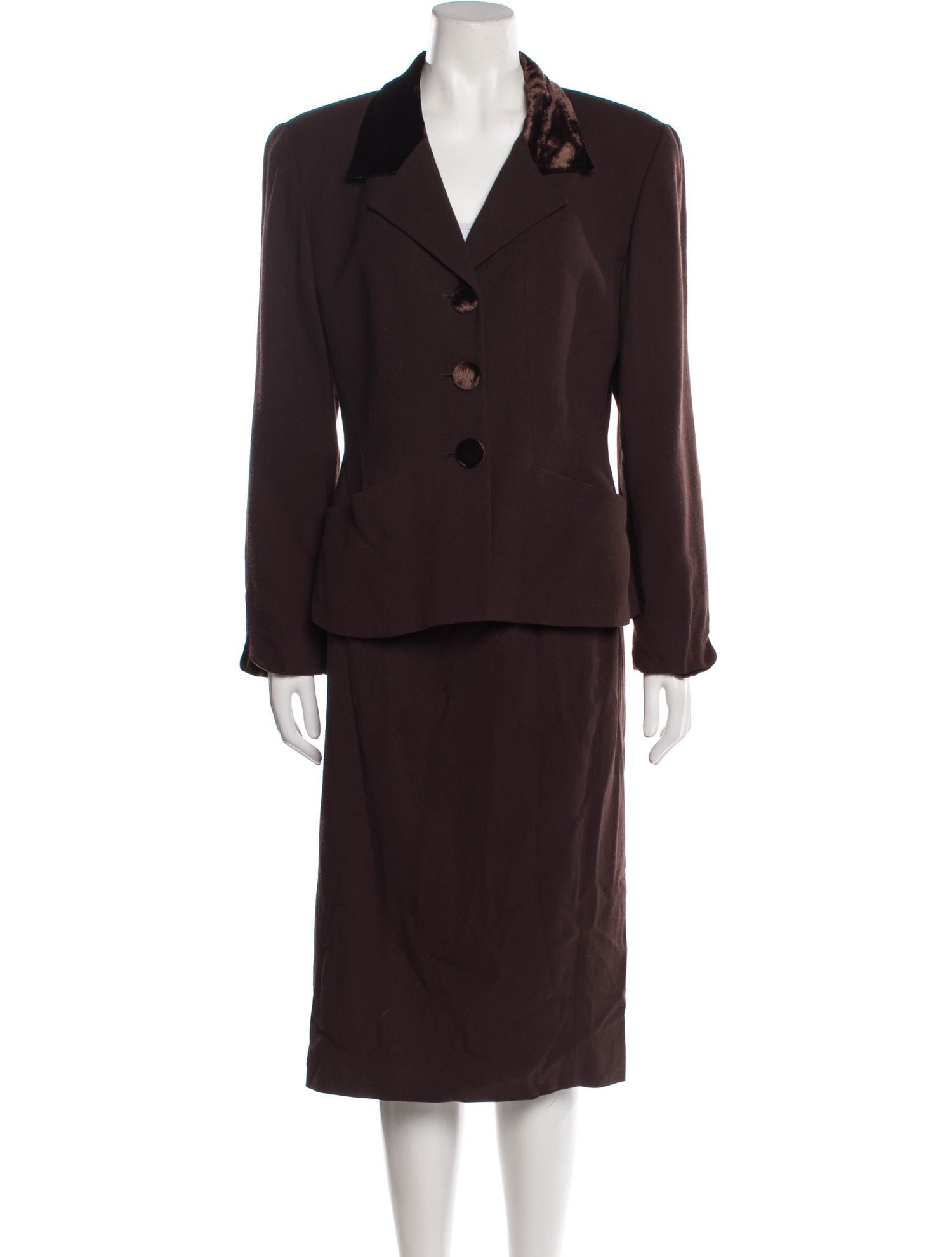 Christian Dior Skirt Suit - Brown Suits and Sets, Clothing - CHR388623 ...