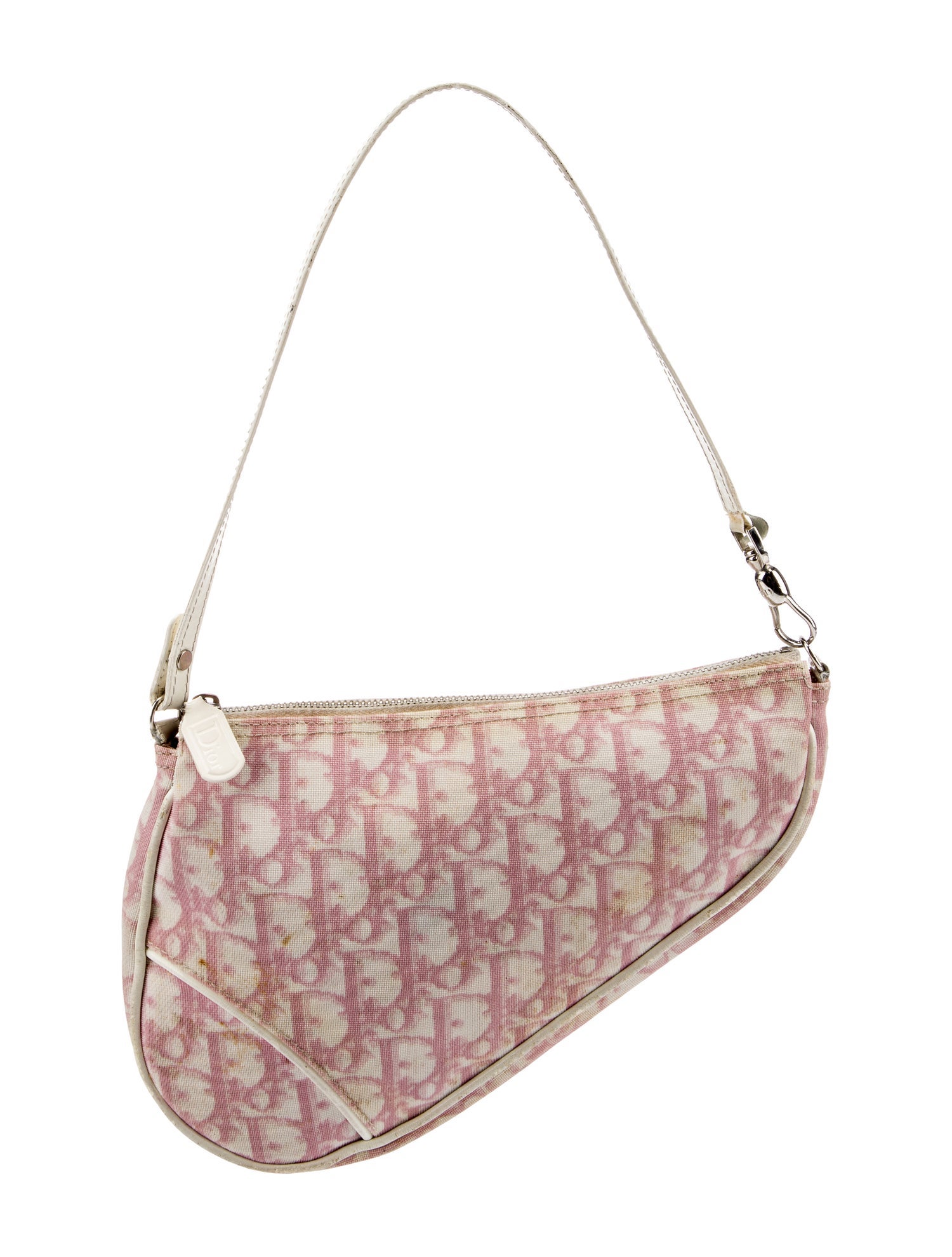 Christian Dior Vintage Diorissimo Girly Saddle Pochette - Pink Shoulder ...