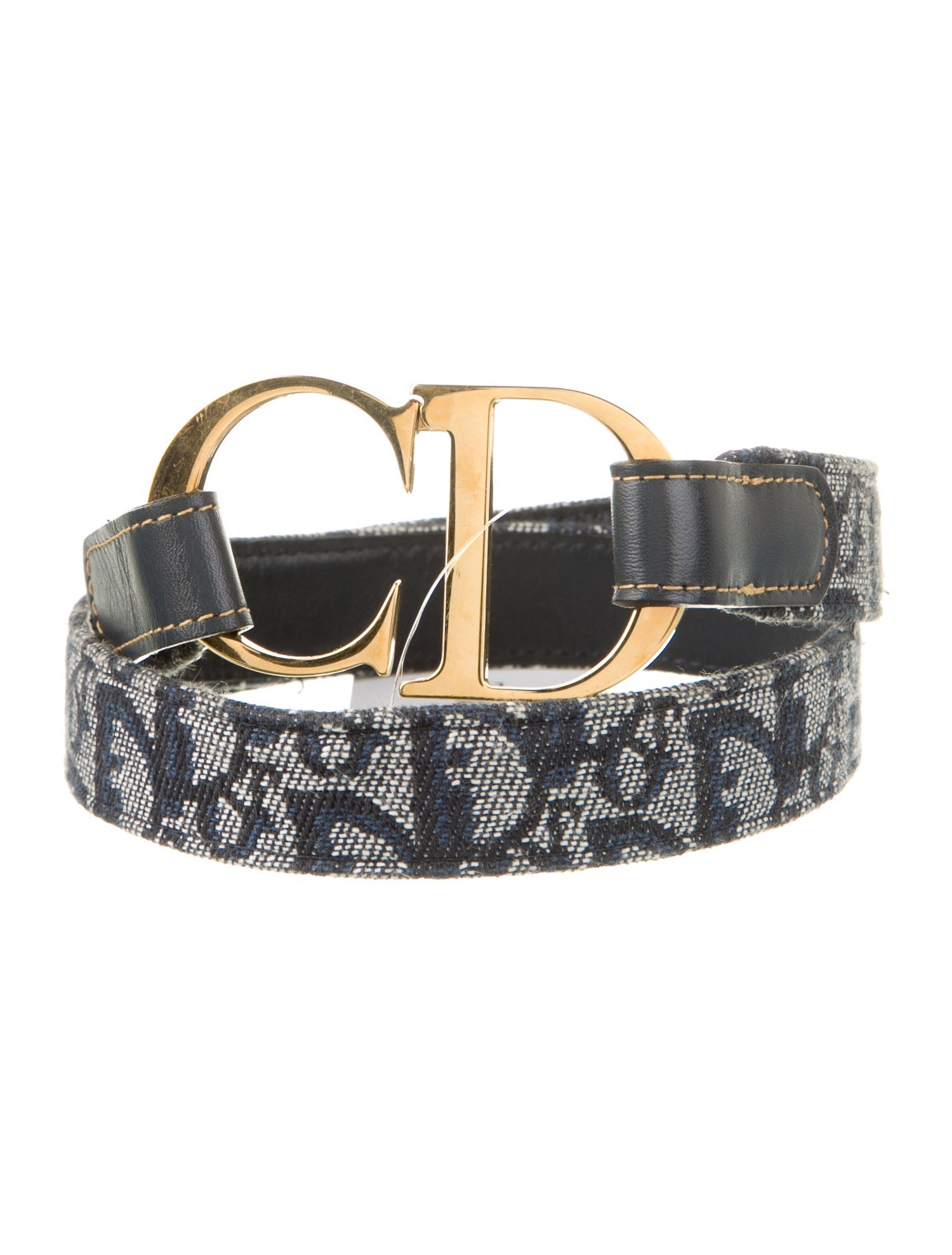Christian Dior Vintage Diorissimo Pattern Belt - Blue Belts ...